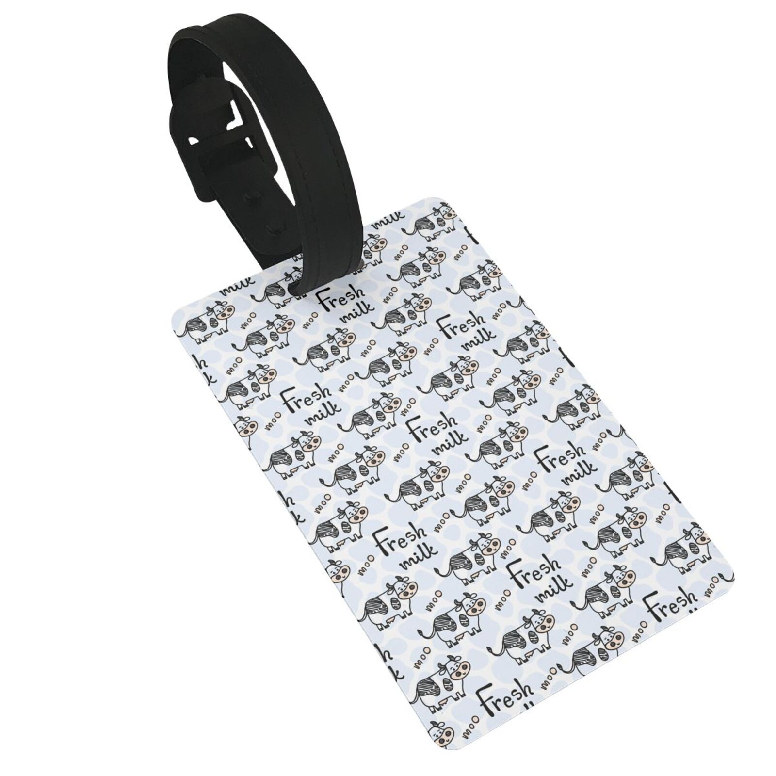 Honeii Cow With Fresh Milk Print Luggage Tags for Suitcases, Airplane ...