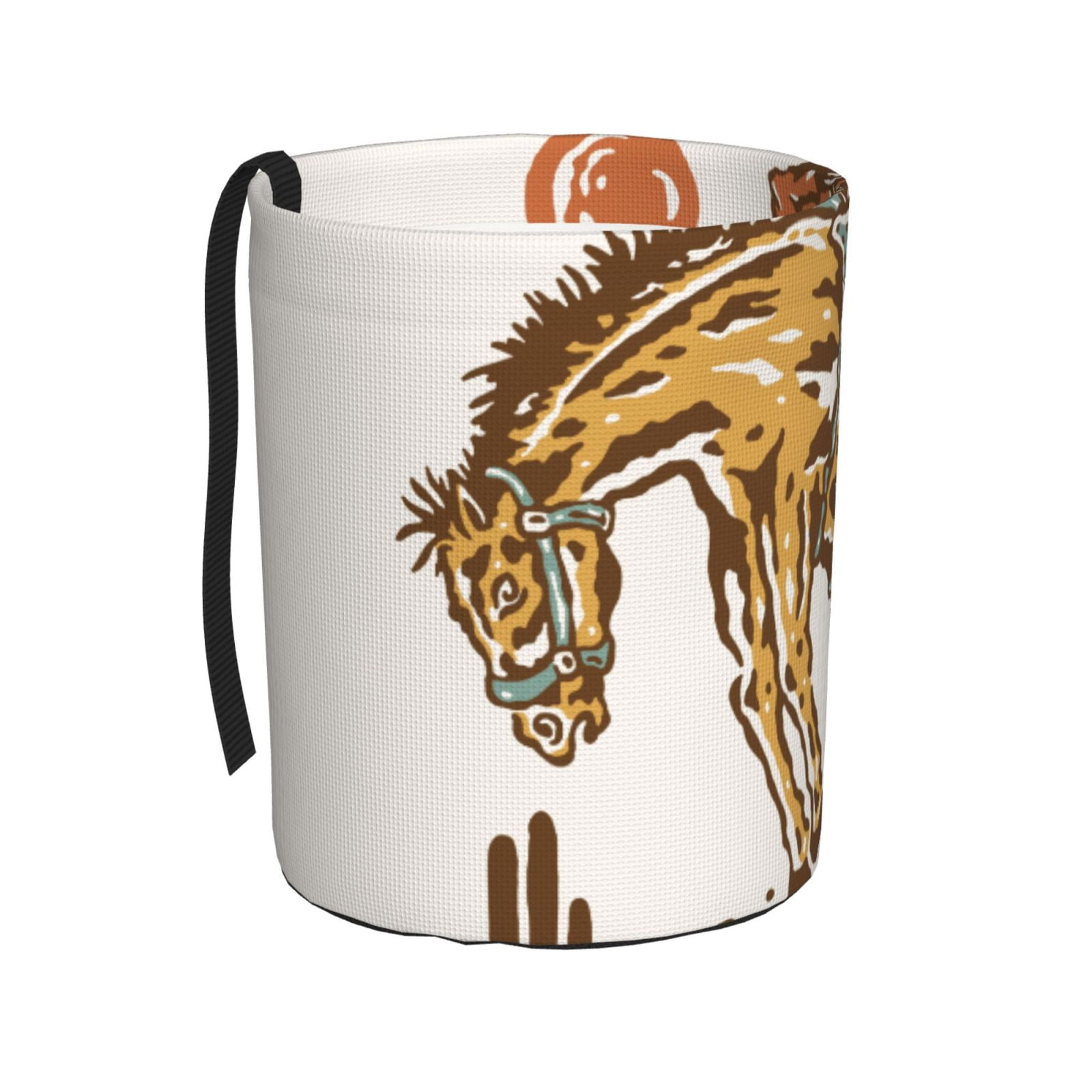 Honeii Cowboy Up Vintage Wild West Print Waterproof Car Trash Can ...