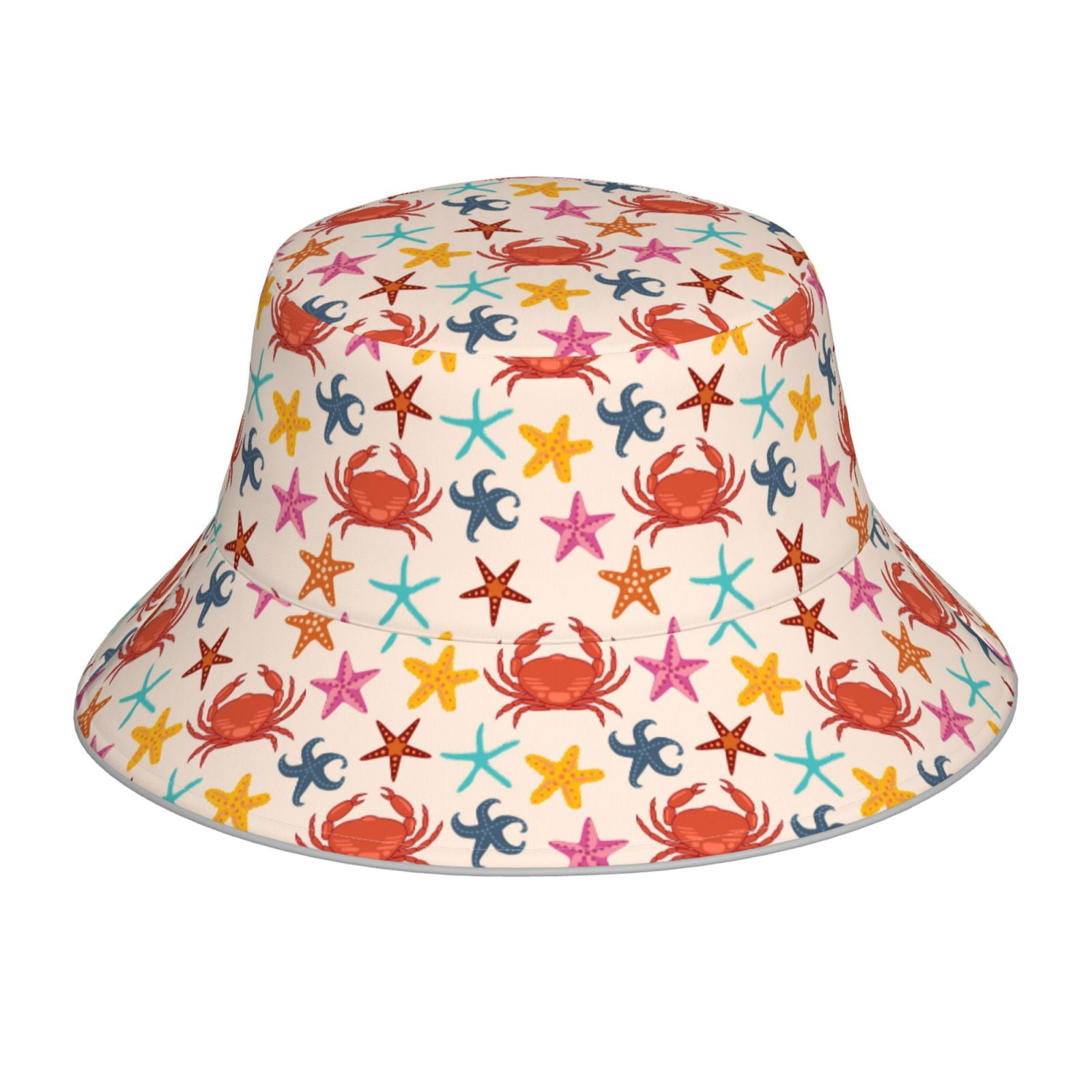 Honeii Crabs And Seastars for Unisex Bucket Hat Waterproof Rain Hat ...