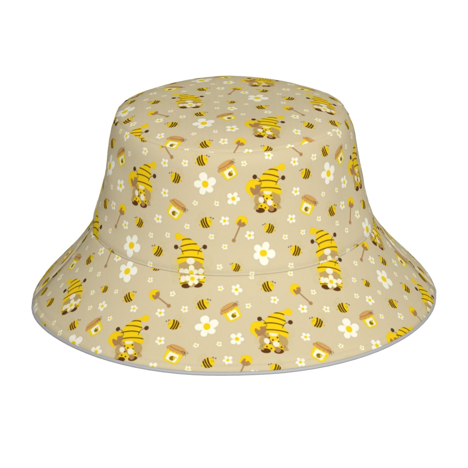 Honeii Cute Bee Gnomes for Unisex Bucket Hat Waterproof Rain Hat ...