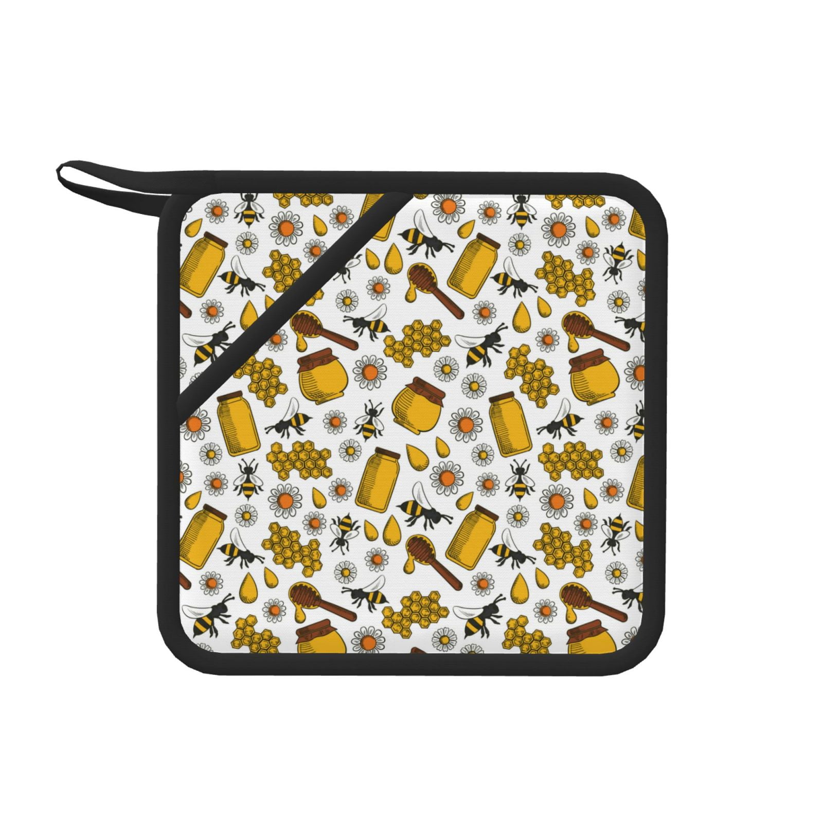 Honeii Cute Bee for Silicone Trivets for Hot Pots and Pans -Trivet Mat ...