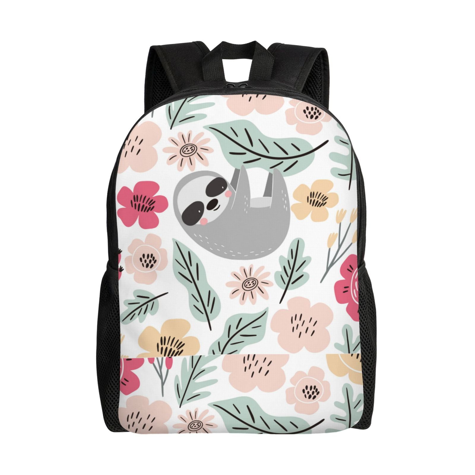 Honeii Cute Cartoon Sloth Print Laptop Backpack for Work, College ...