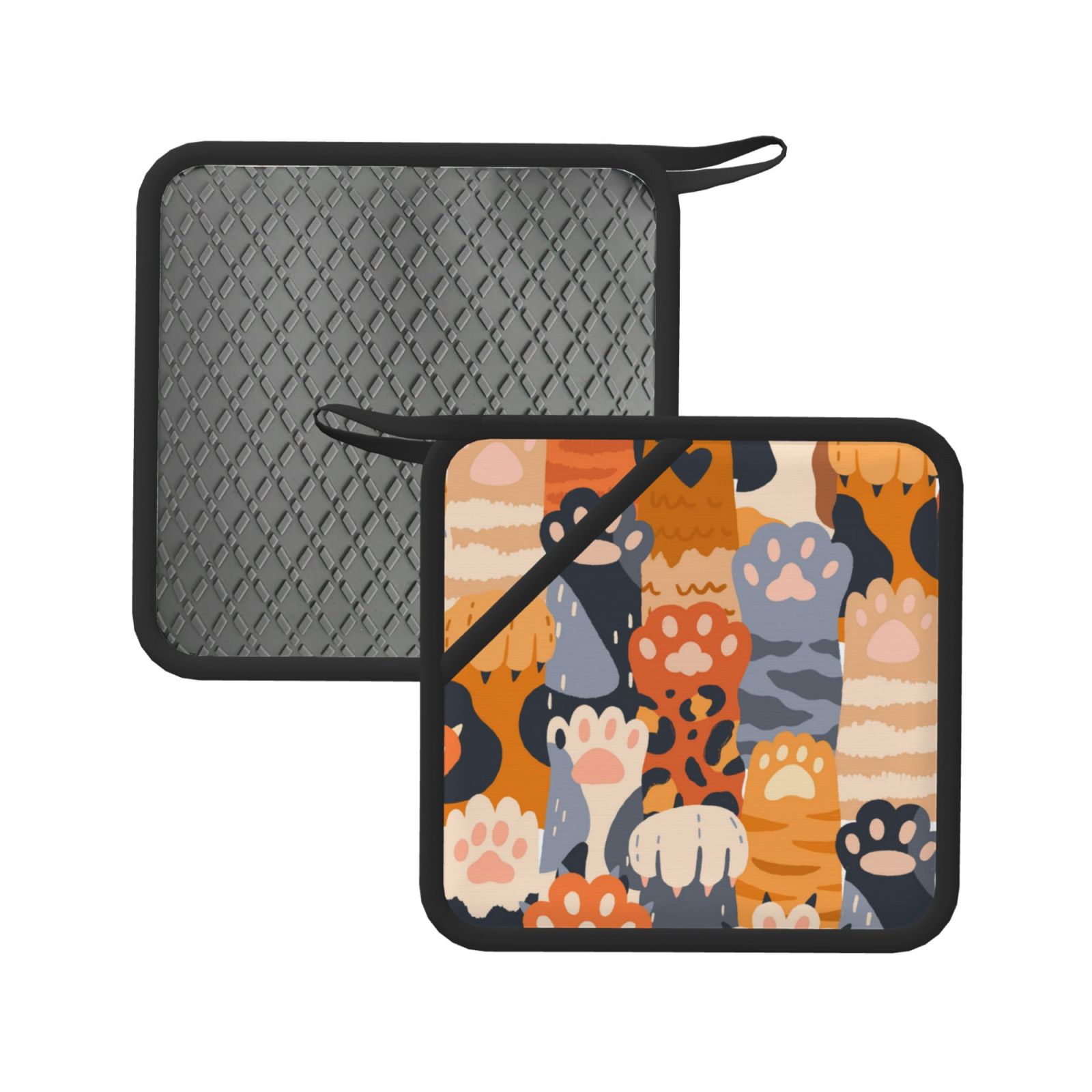 Honeii Cute Cat Paw for Silicone Trivets for Hot Pots and Pans -Trivet ...