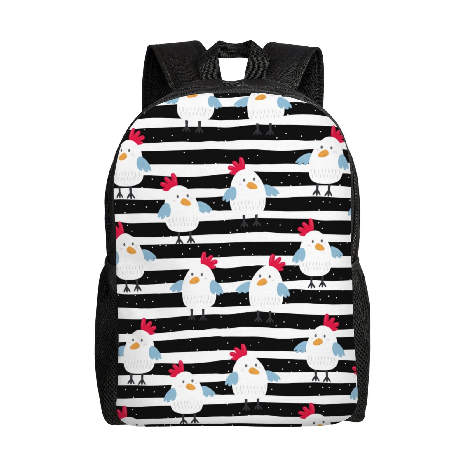 Honeii Cute Chicken Print Laptop Backpack for Work, College, Travel ...
