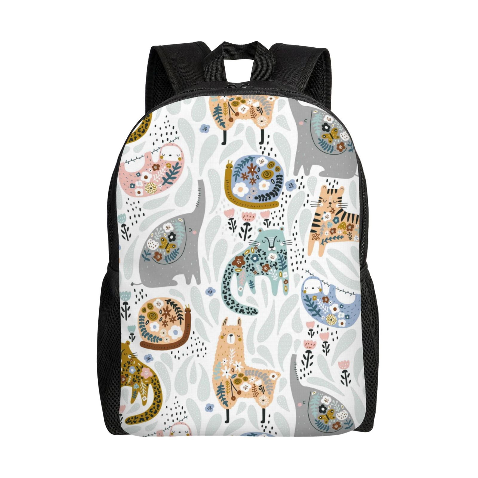 Honeii Cute Colorful Animal Print Laptop Backpack for Work, College ...