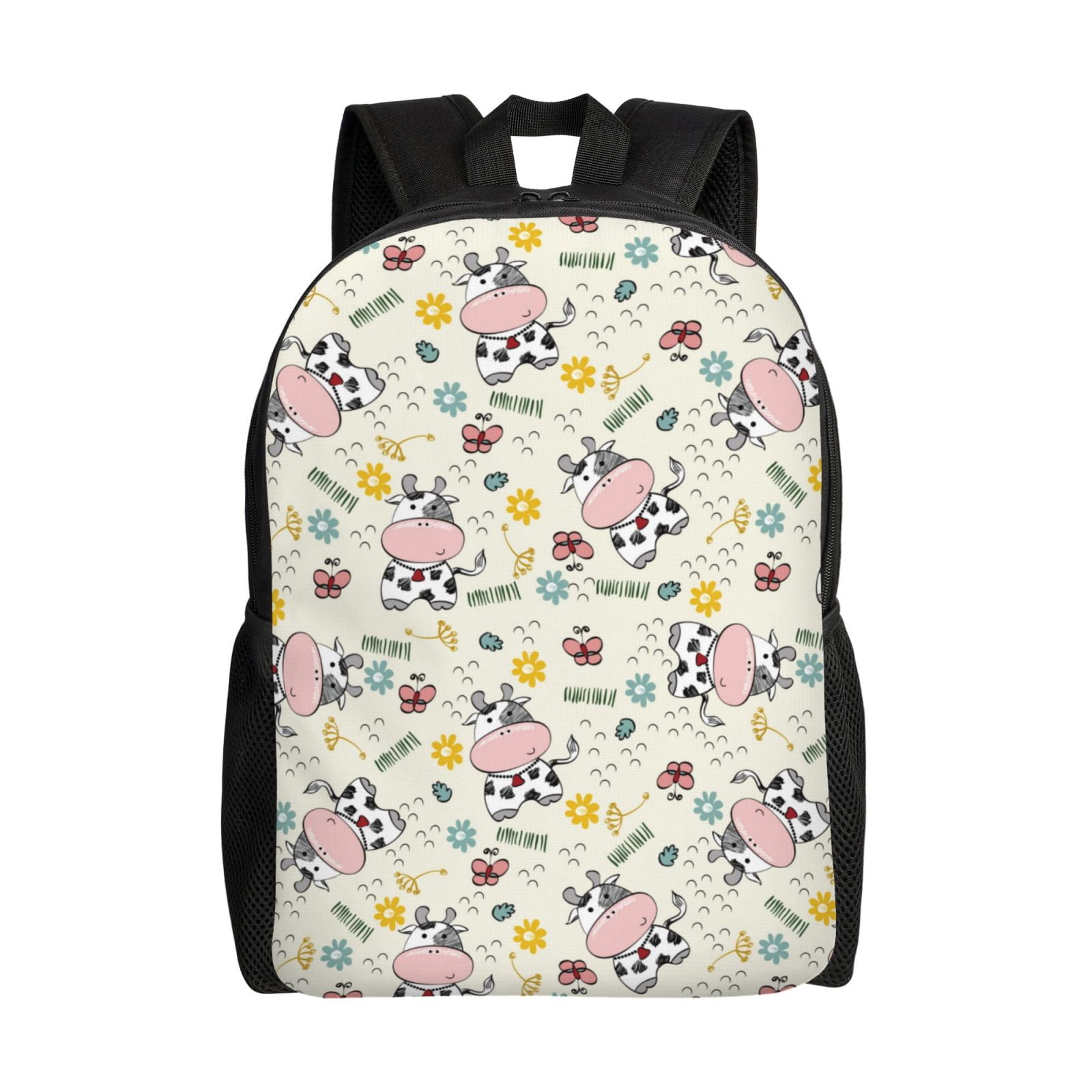 Honeii Cute Cow Print Laptop Backpack for Work, College, Travel, Daily ...