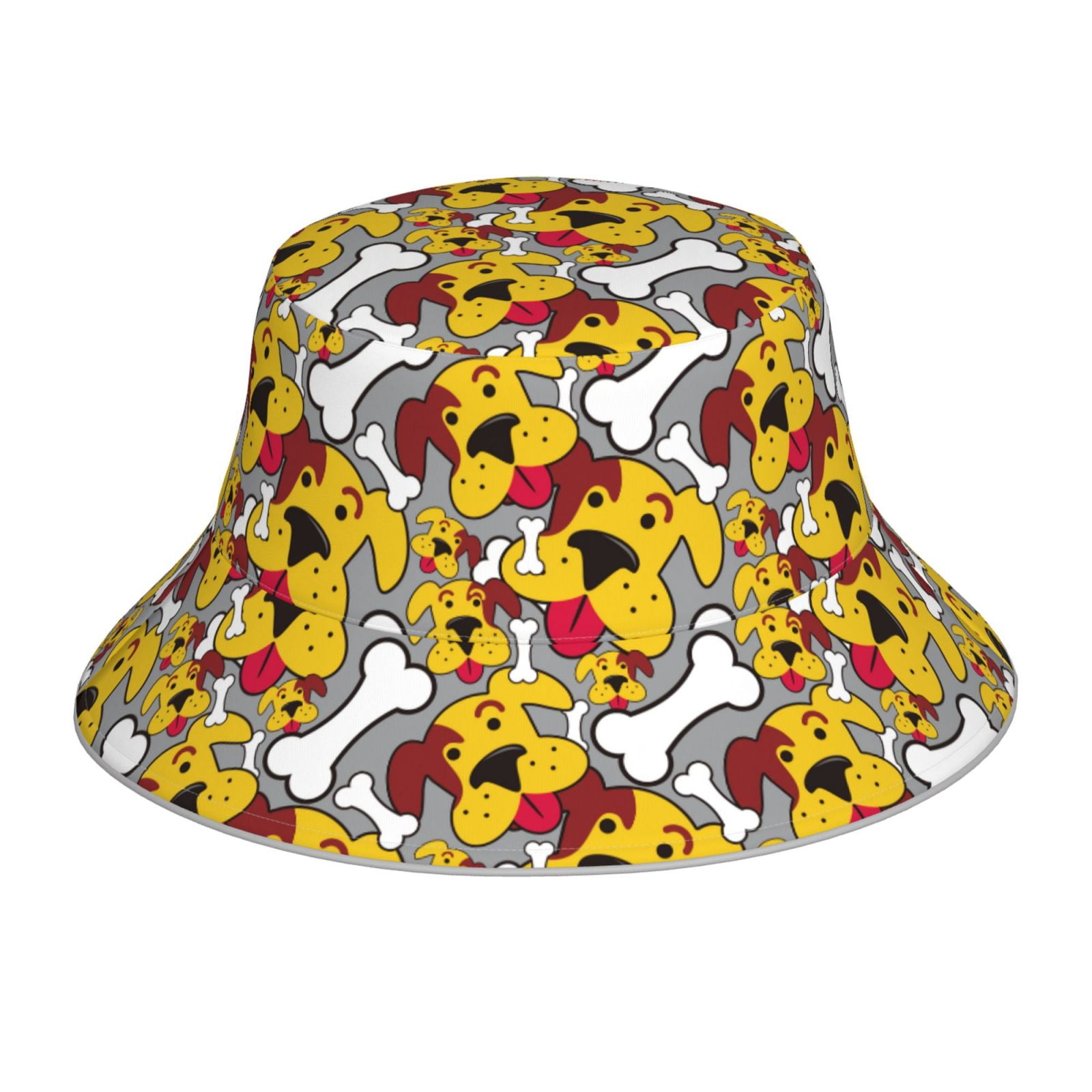 Honeii Cute Dog for Unisex Bucket Hat Waterproof Rain Hat Reversible ...