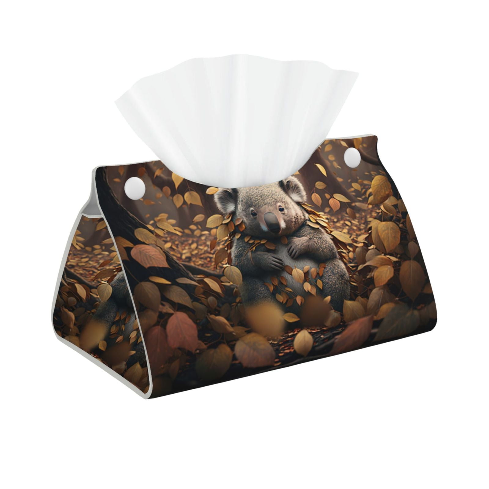 Honeii Cute Fallen Leaf Koala for Tissue Box Cover/Holder - Covers ...