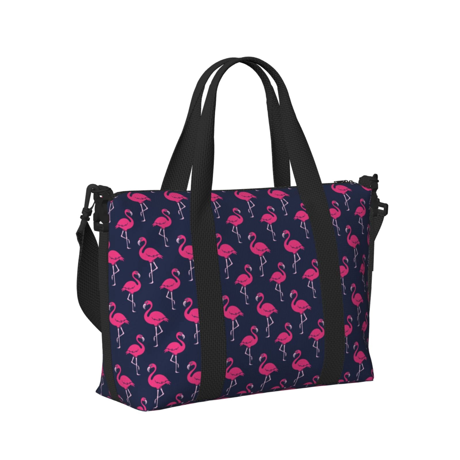 Honeii Cute Flamingo Print Hand Travel Bag,Travel Duffle Bag ...