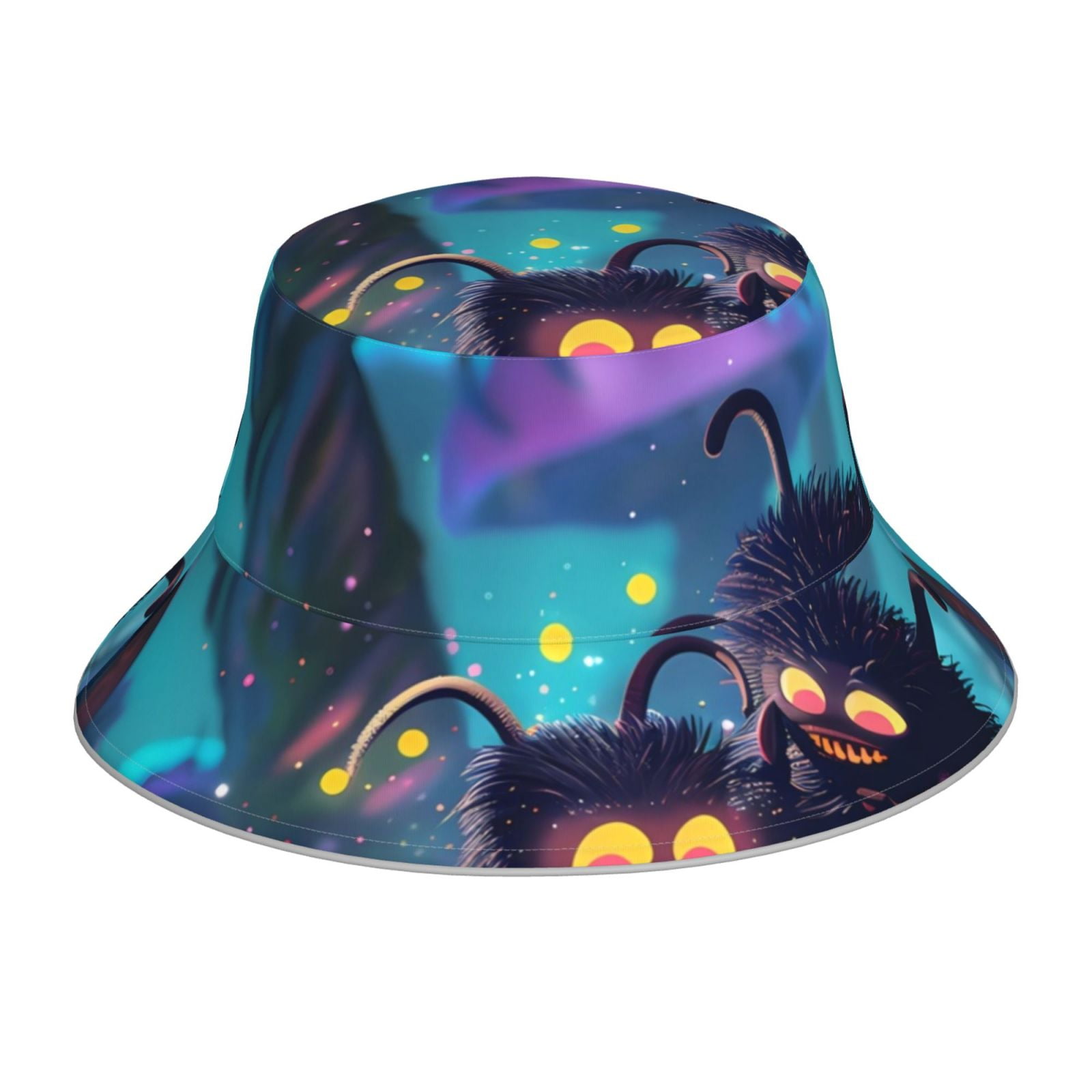 Honeii Cute Fuzzy Fantasy Creatures for Unisex Bucket Hat Waterproof ...