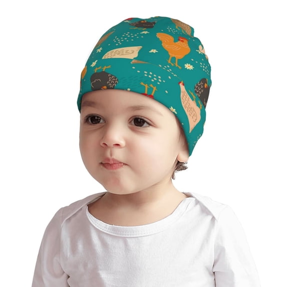 Honeii Cute Hens And Rooster or Baby Beanie 0-6 Months 6-12-24 Months ...