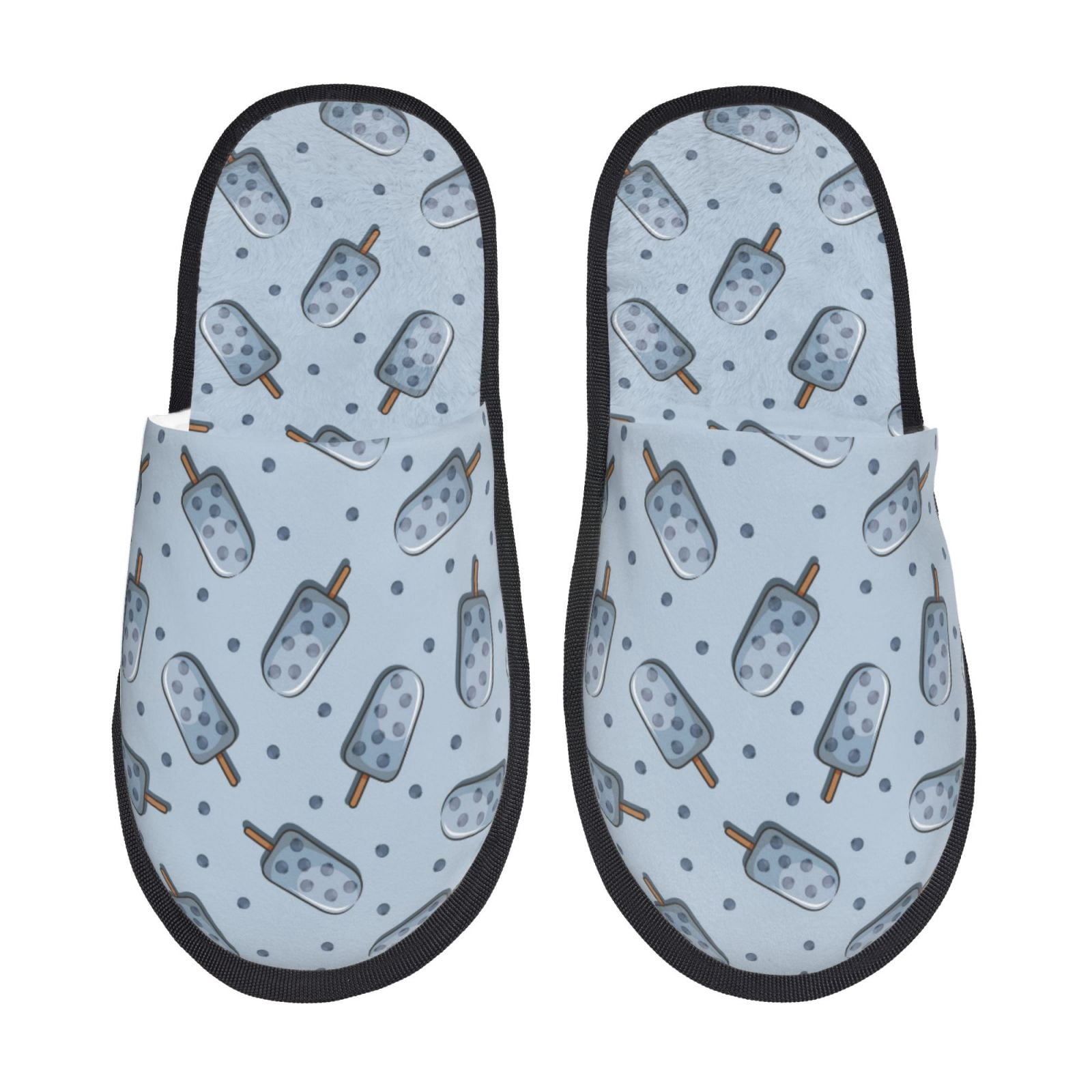 Honeii Cute Ice Cream print Slippers Memory Foam House Bedroom Slippers ...