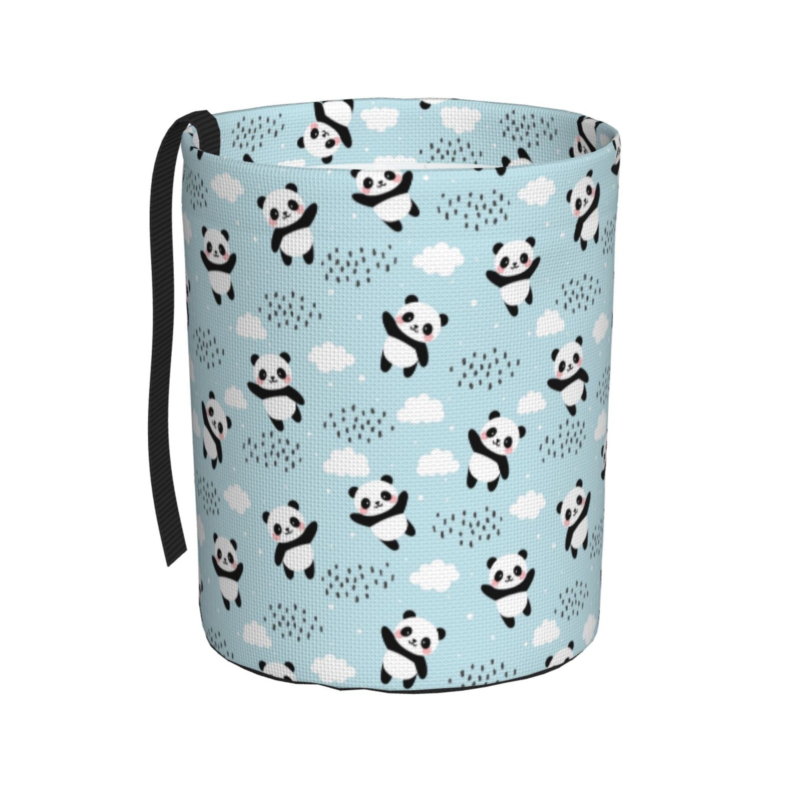 Honeii Cute Panda Bear Print Waterproof Car Trash Can,Waterproof ...
