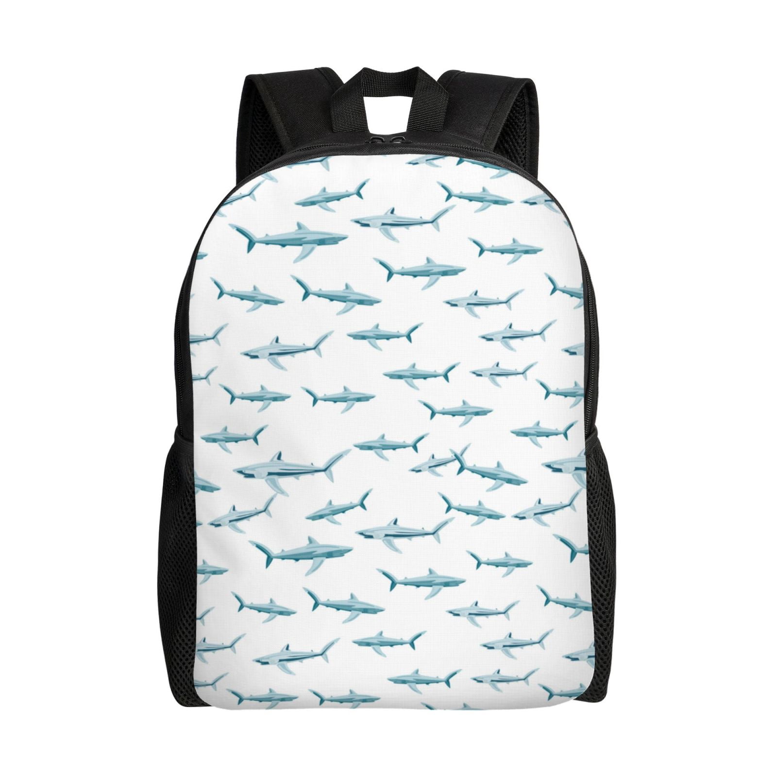 Honeii Cute Shark Print Laptop Backpack for Work, College, Travel ...