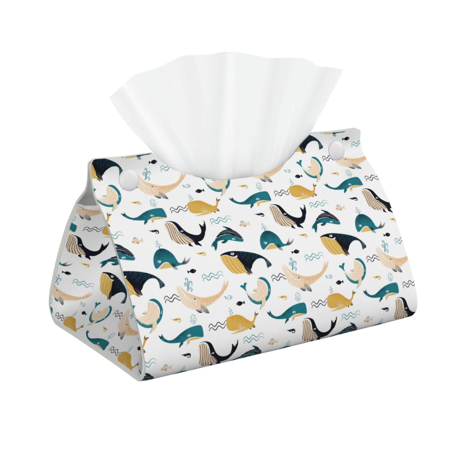 Honeii Cute Whale for Tissue Box Cover/Holder - Covers Rectangular ...