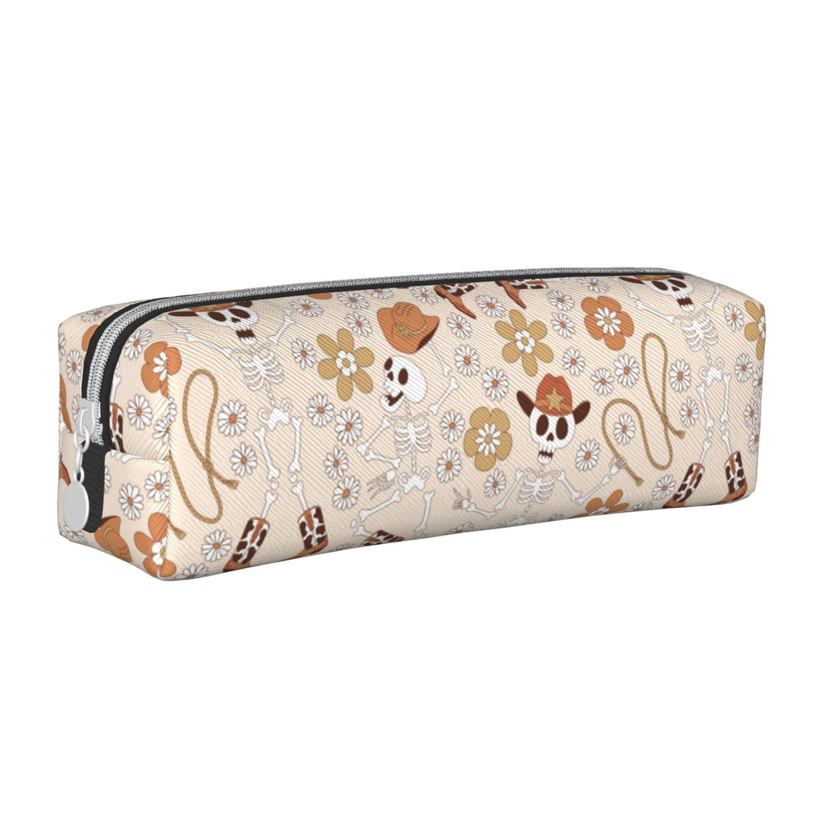 Honeii Dancing Cowboy Skeleton Pattern Pencil Case, Pencil Pouch ...