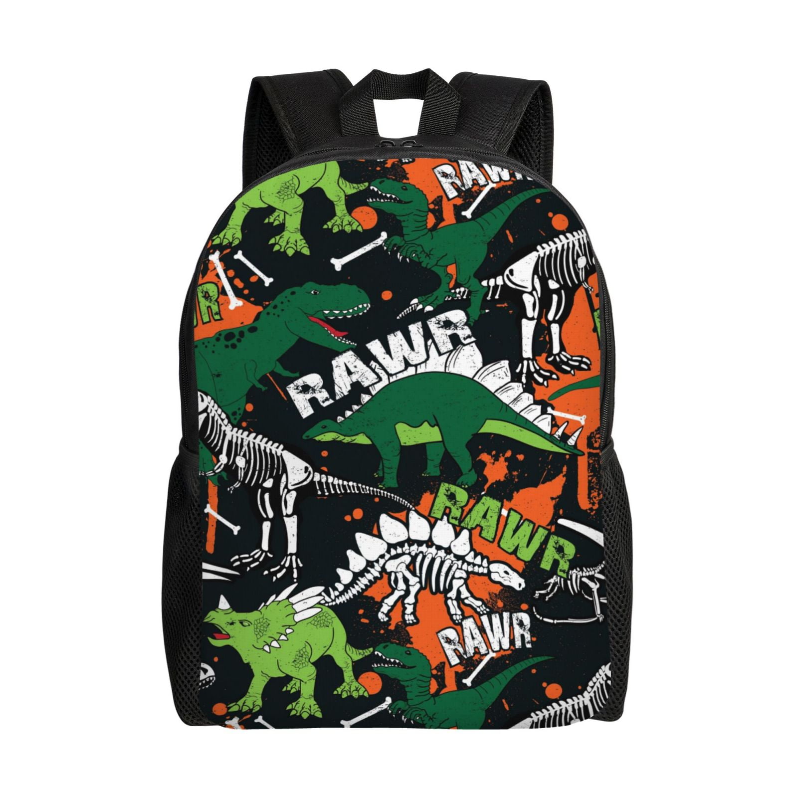 Honeii Dinosaur Skeleton Print Laptop Backpack for Work, College ...