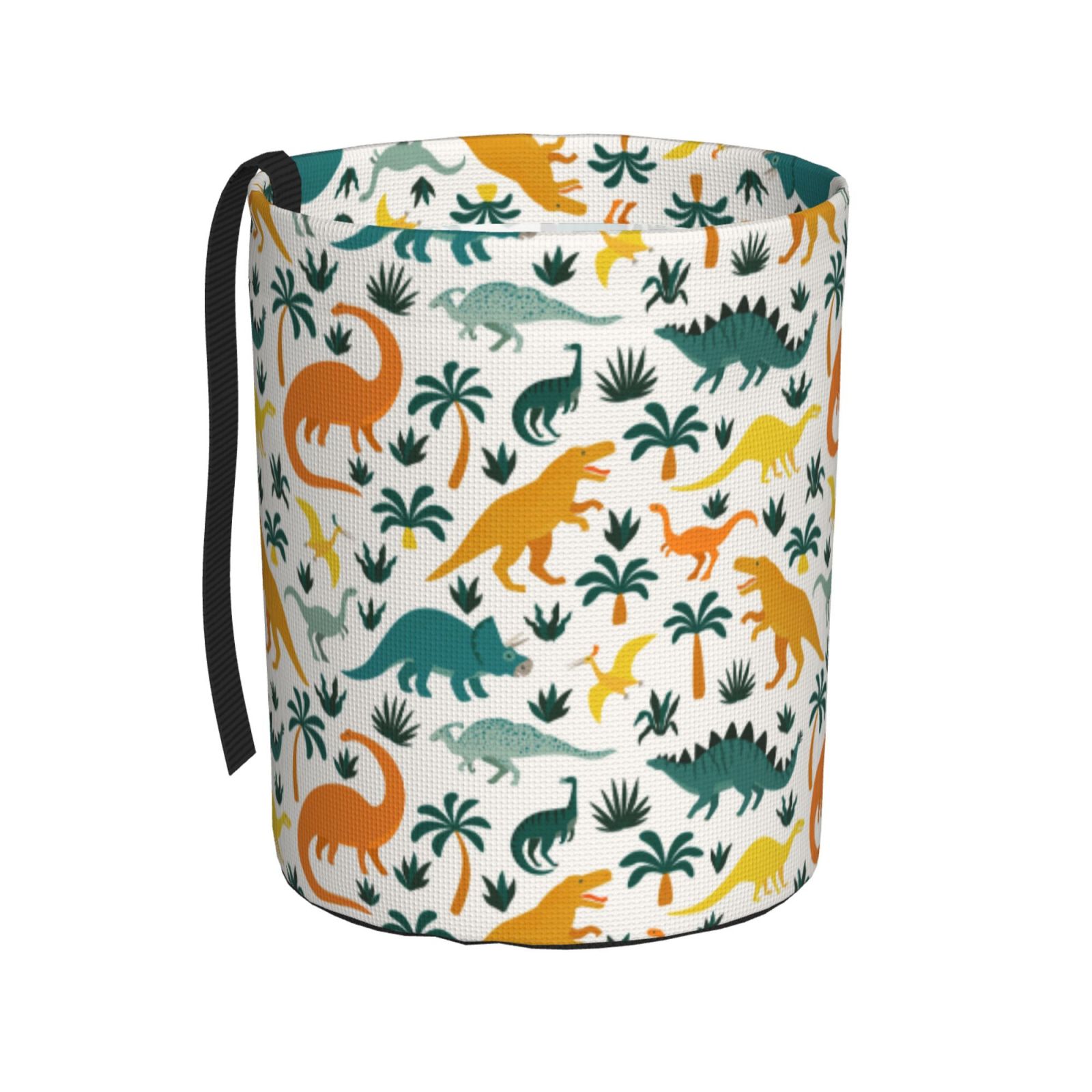 Honeii Dinosaurs and Tropical Leaves Print Waterproof Car Trash Can ...