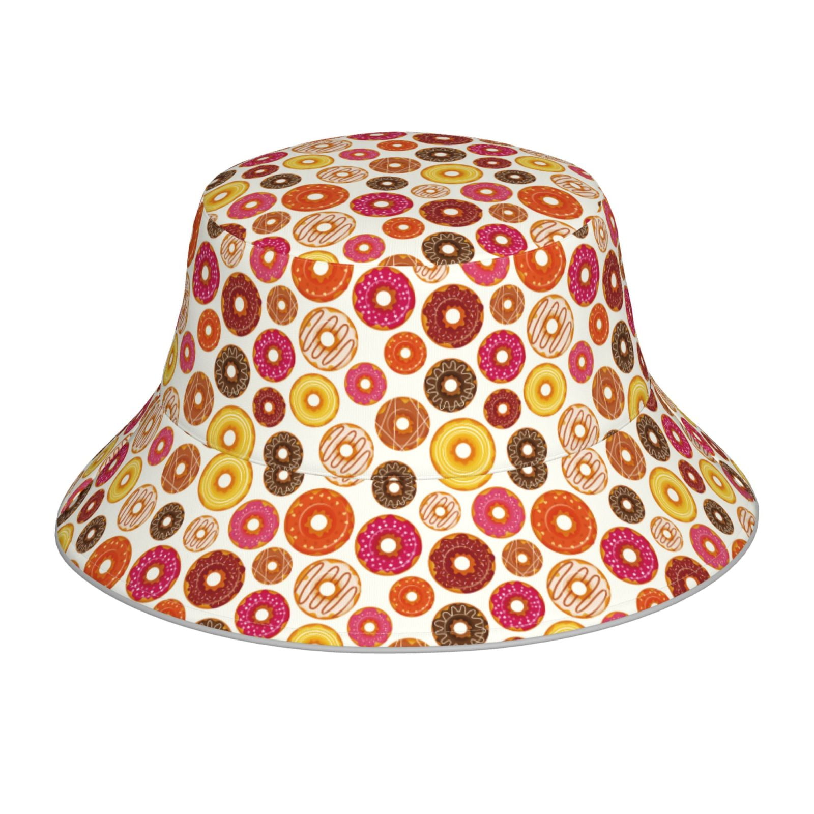 Honeii Donut for Unisex Bucket Hat Waterproof Rain Hat Reversible Shiny ...