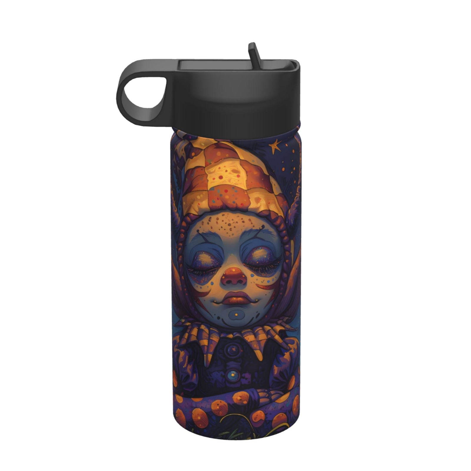 Honeii Dreamy Jester Under Stars Print 18 oz Insulated Water Bottle ...