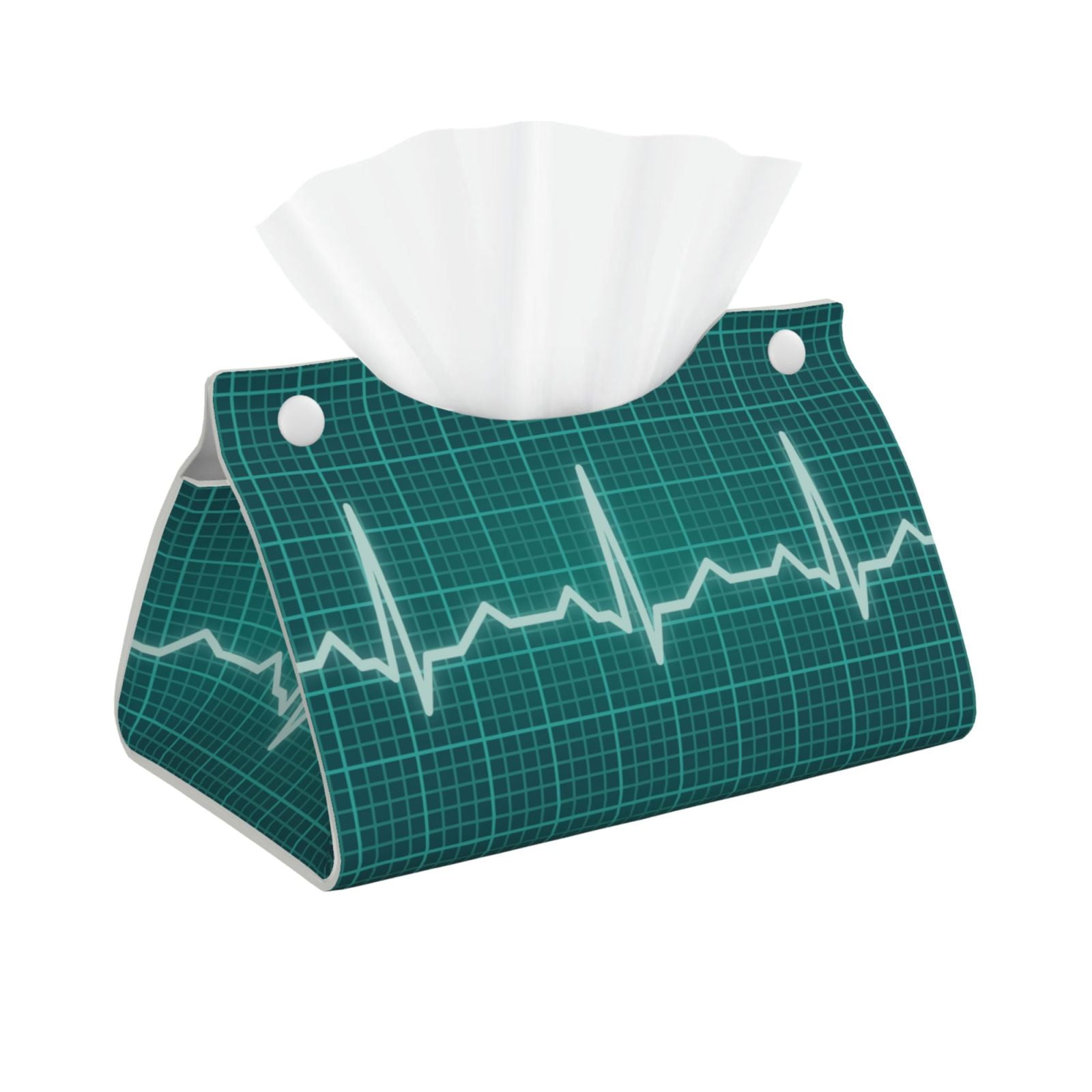 Honeii ECG Wave for Tissue Box Cover/Holder - Covers Rectangular Shaped ...