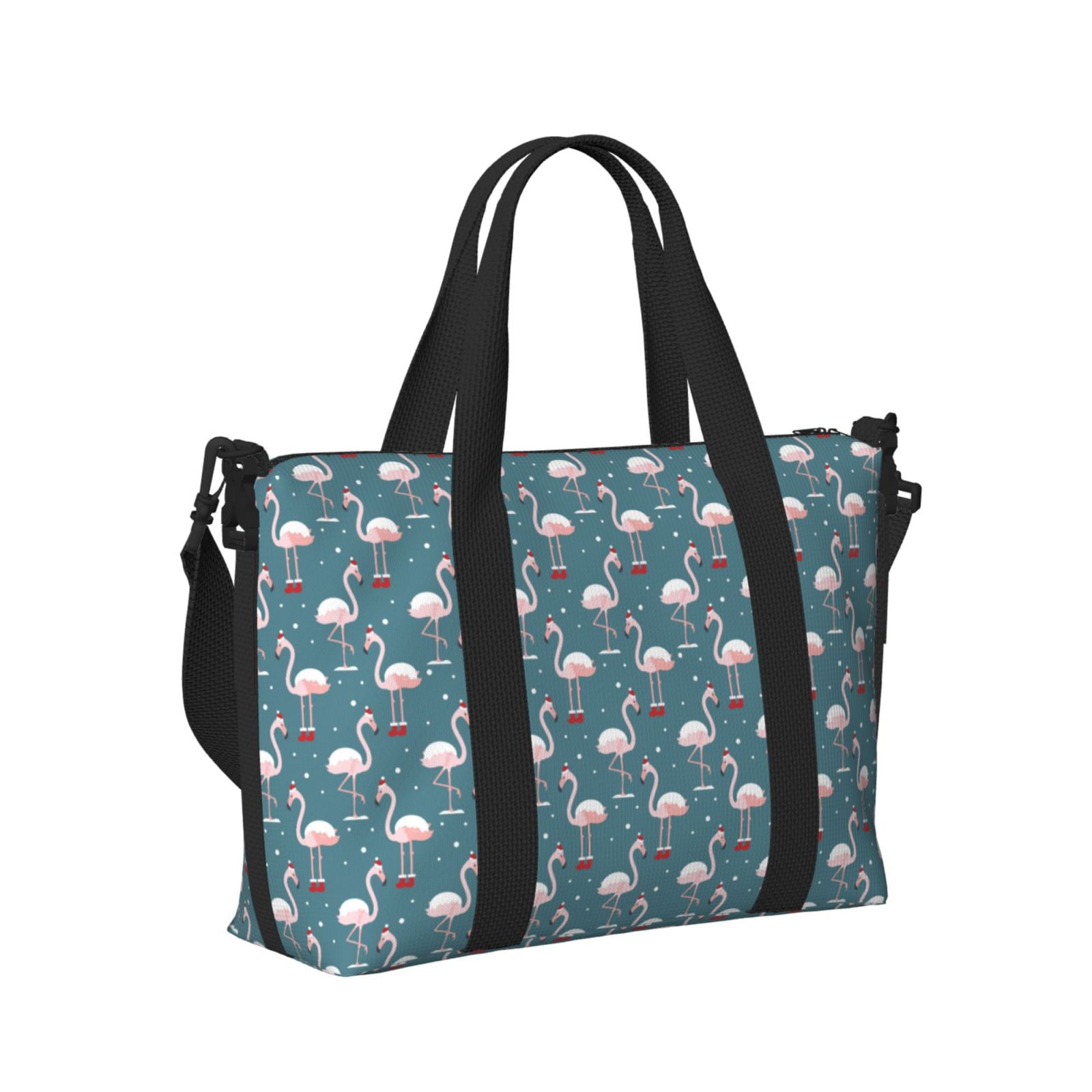 Honeii Elegant Flamingo Print Hand Travel Bag,Travel Duffle Bag ...
