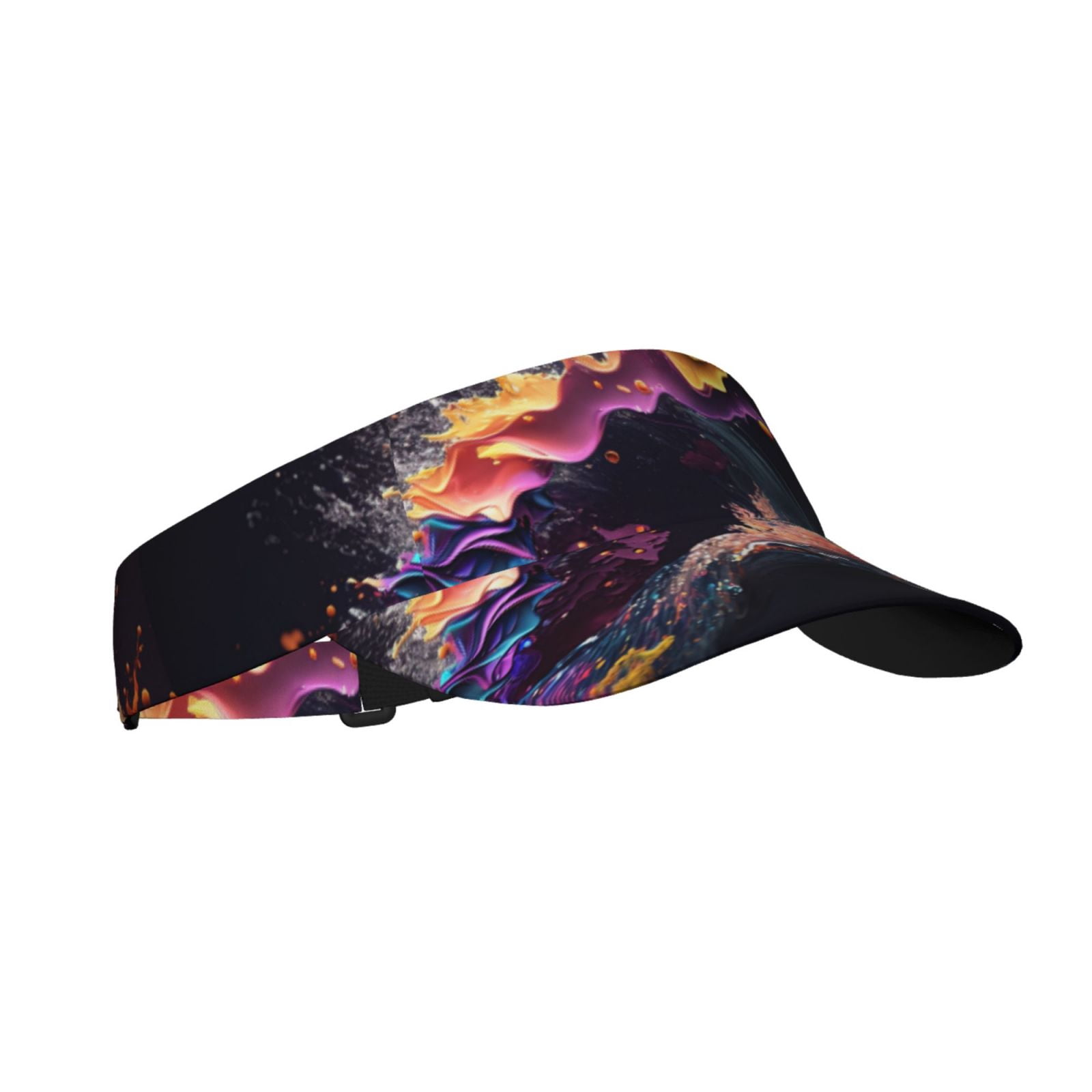 Honeii Explosive Fluid Splash Art Print Adult Sunscreen Visor Cap ...