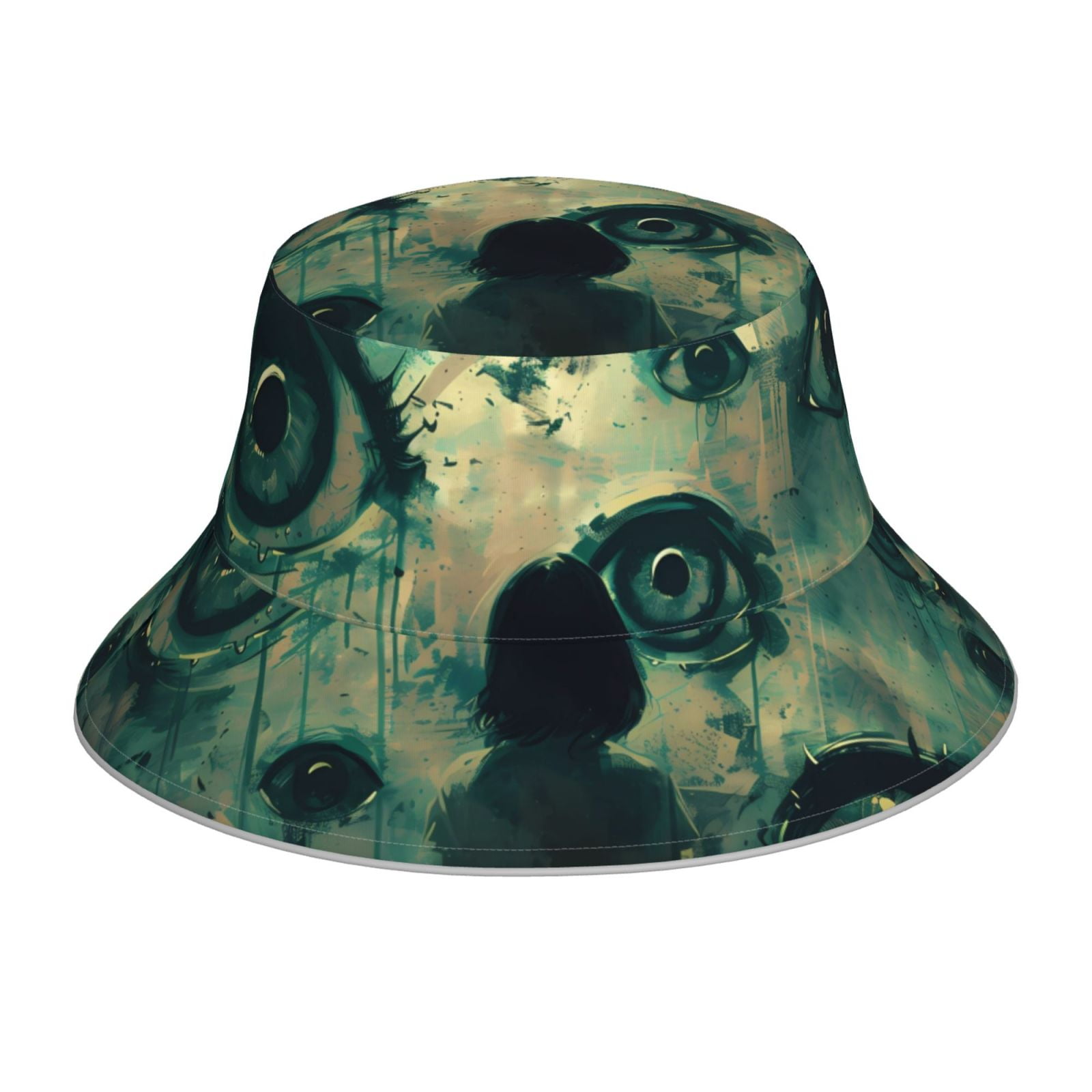 Honeii Eyes Watching In The Dark for Unisex Bucket Hat Waterproof Rain ...