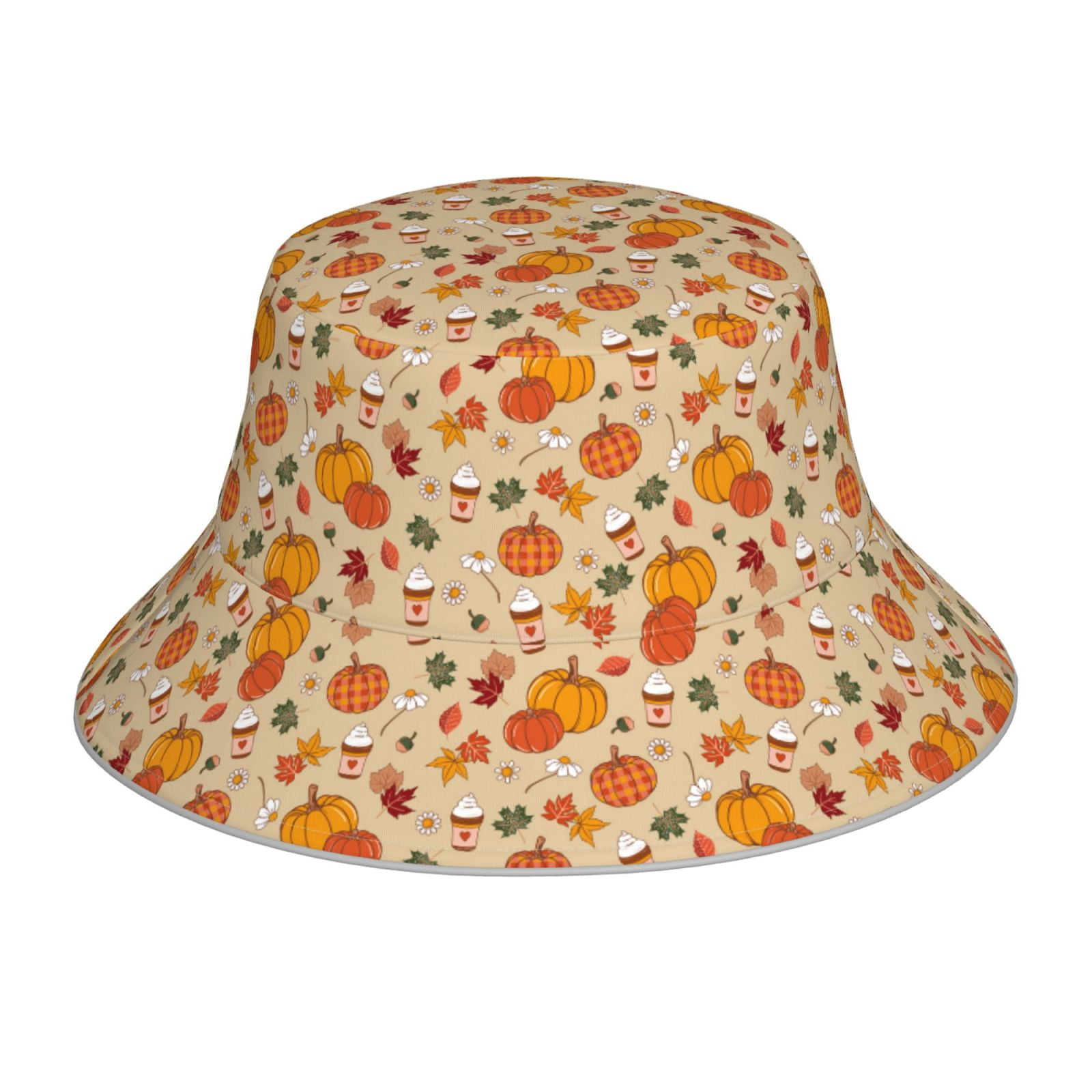 Honeii Fall Autumn for Unisex Bucket Hat Waterproof Rain Hat Reversible ...