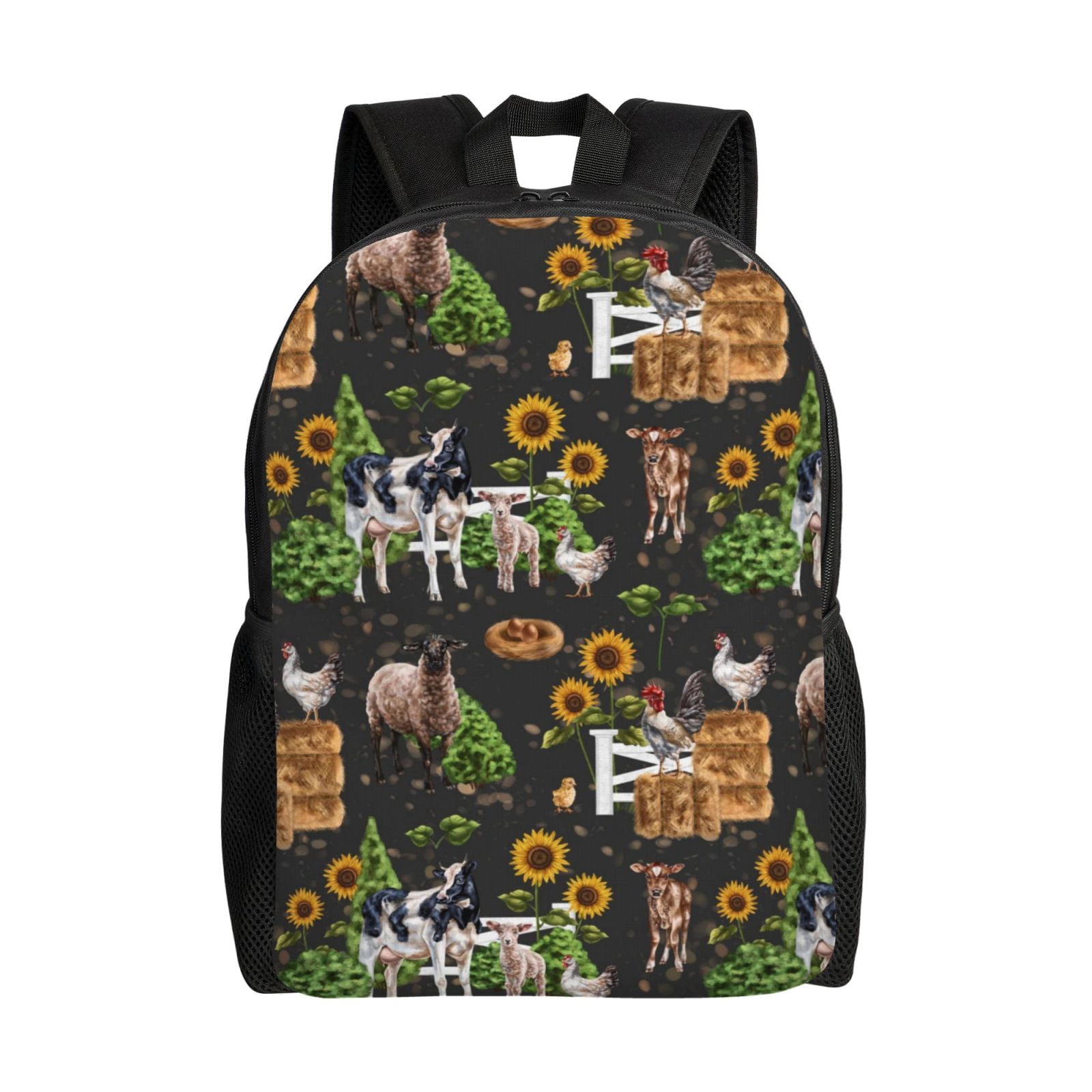 Honeii Farm Animals 2 Print Laptop Backpack for Work, College, Travel ...