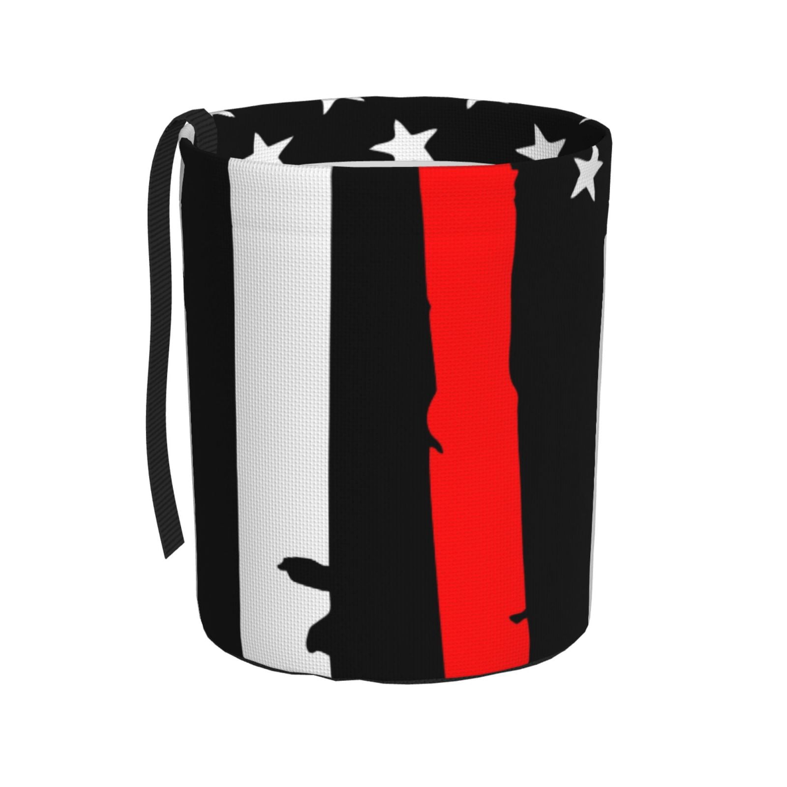 Honeii Firefighters USA Flag Print Waterproof Car Trash Can,Waterproof ...