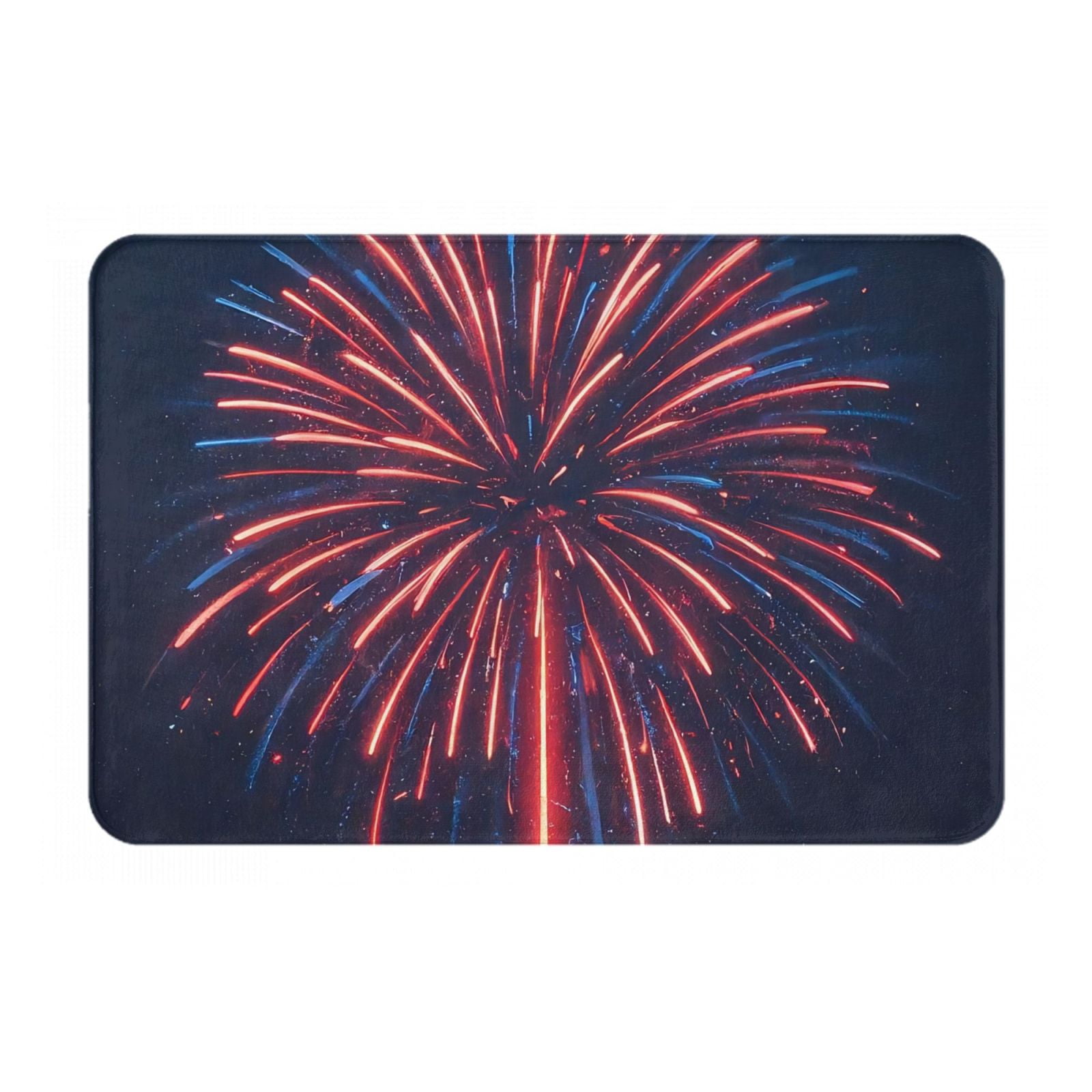 Honeii Fireworks3 Pattern Door Mat, Welcome Door Mats Outdoor Indoor ...