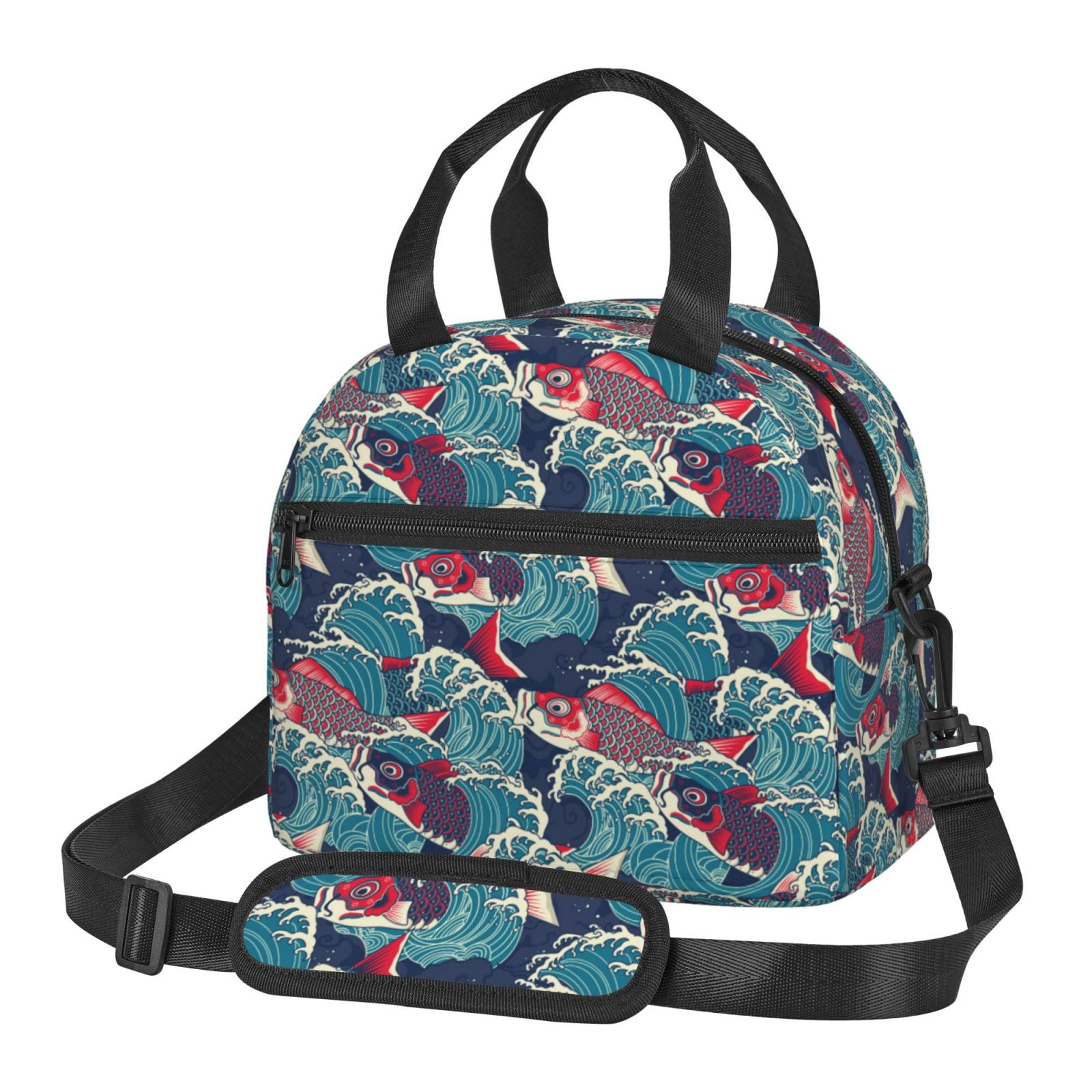 Honeii Fish In The Wave for Insulated Lunch Box, Lunch Bag Lunch Cag ...