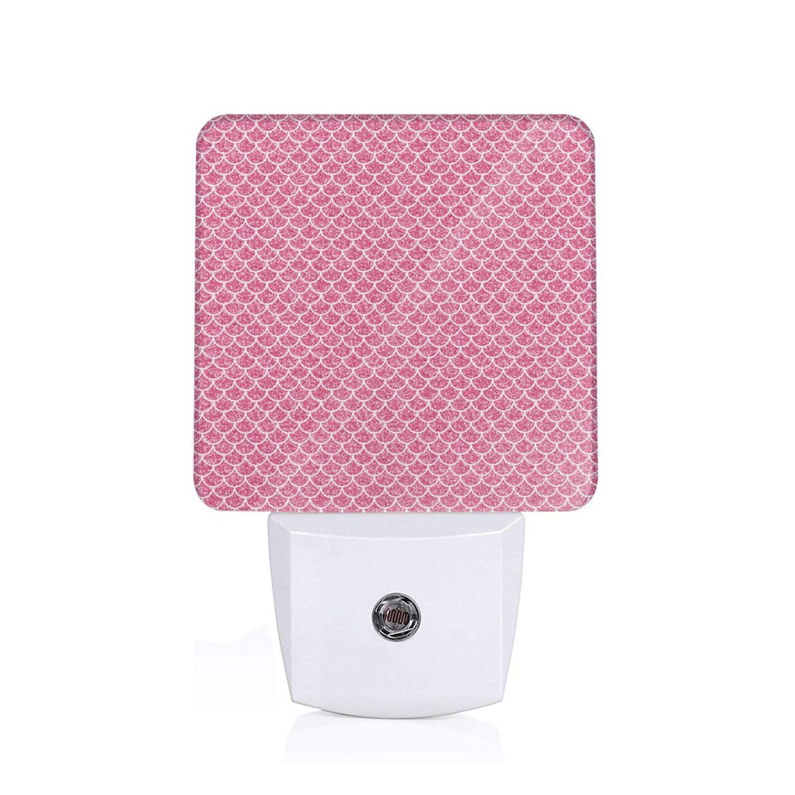 Honeii Fish Scales Print LED Night Light with Light Sensor, Night ...