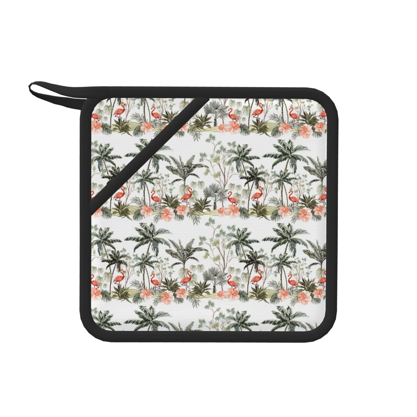 Honeii Flamingo Palm Trees for Silicone Trivets for Hot Pots and Pans ...