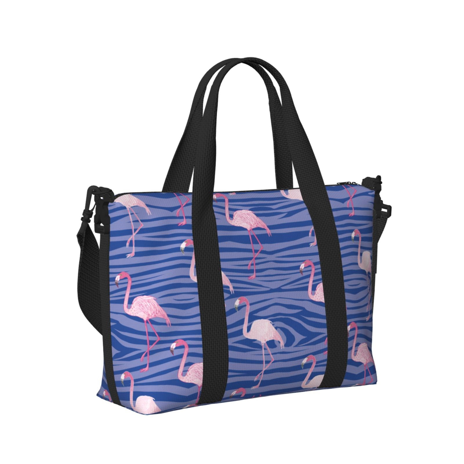 Honeii Flamingo Print Hand Travel Bag,Travel Duffle Bag, Waterproof ...