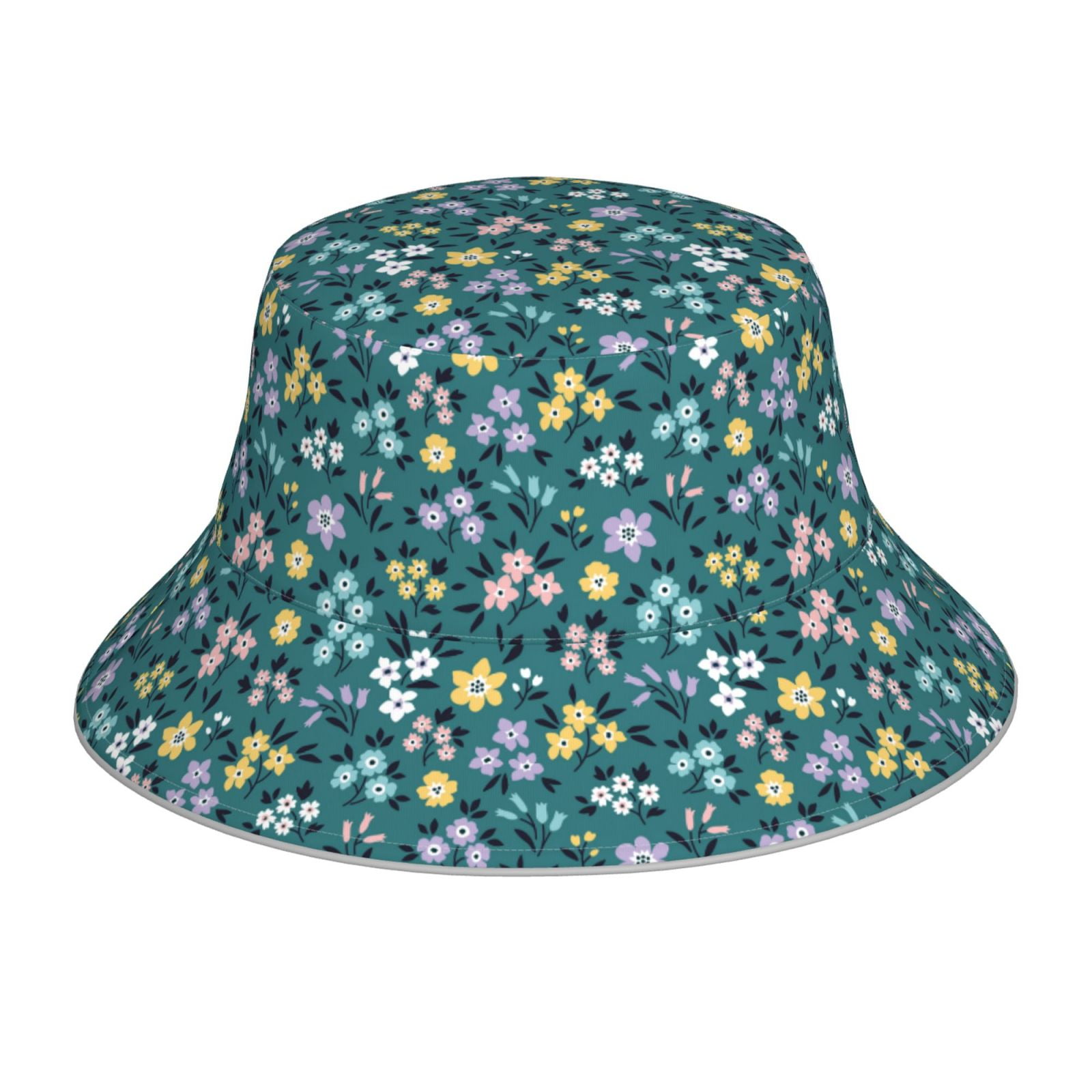 Honeii Floral for Unisex Bucket Hat Waterproof Rain Hat Reversible ...