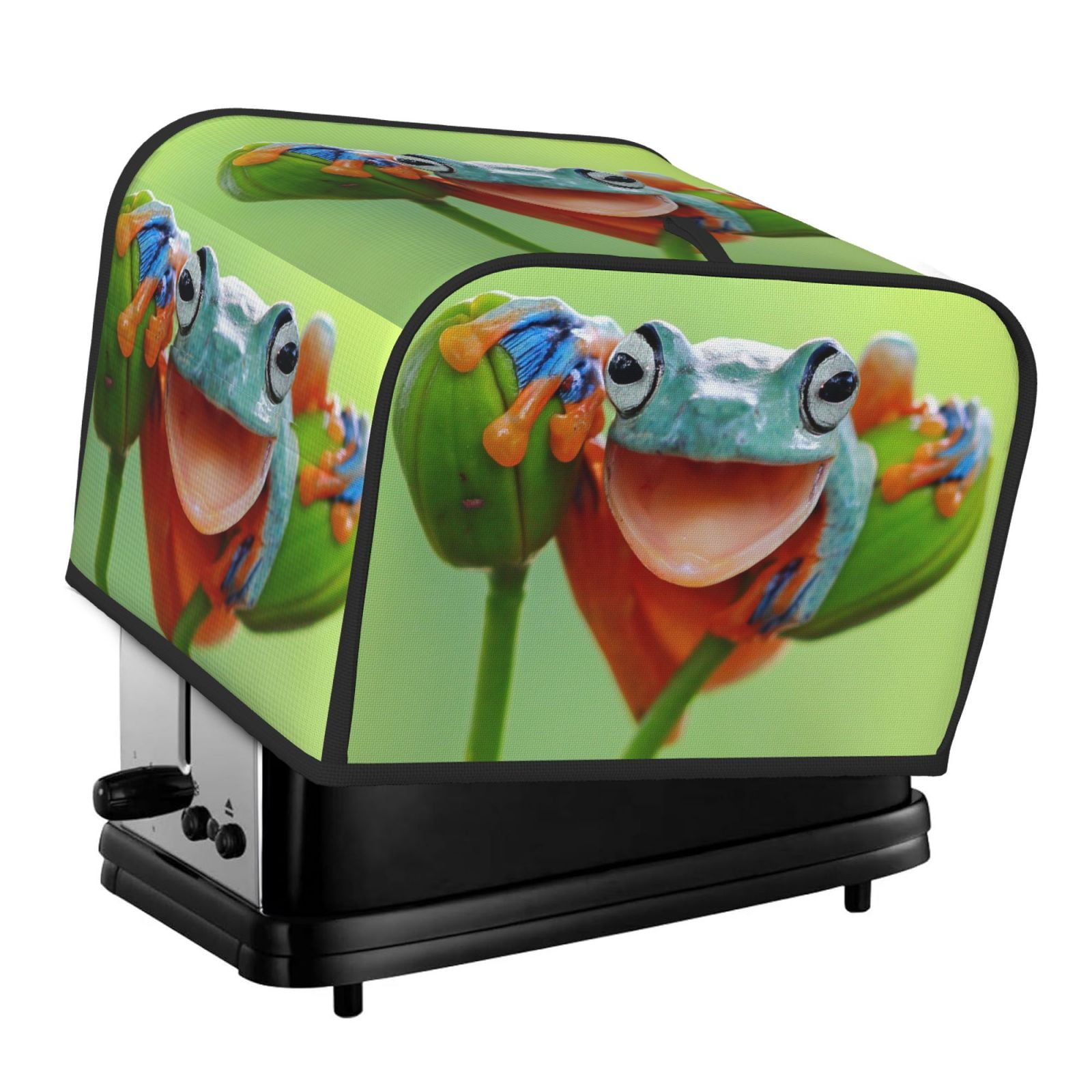 Honeii Flying Frog On Branch Print 4 slice Toaster Cover, Two Slice ...