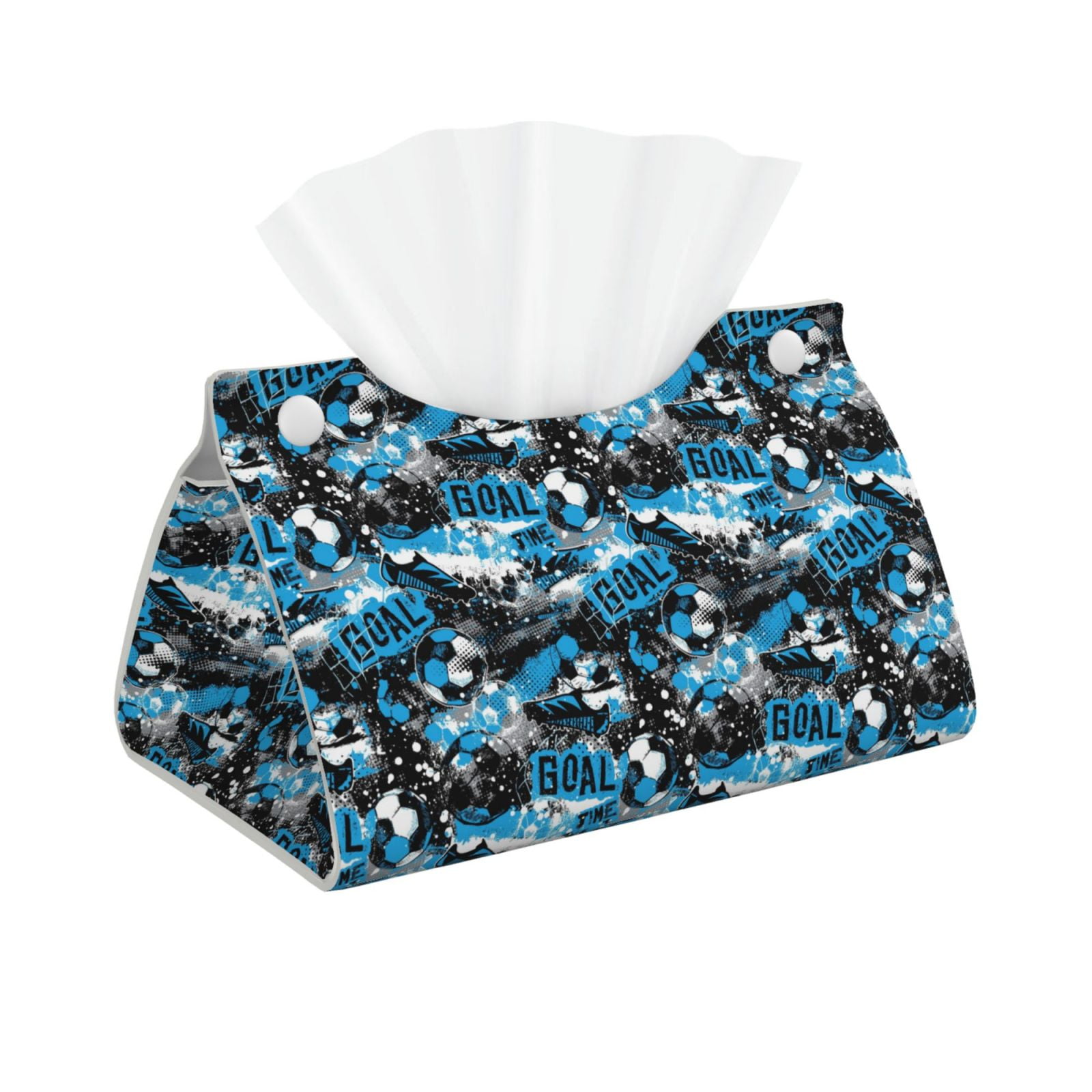 Honeii Football Time for Tissue Box Cover/Holder - Covers Rectangular ...