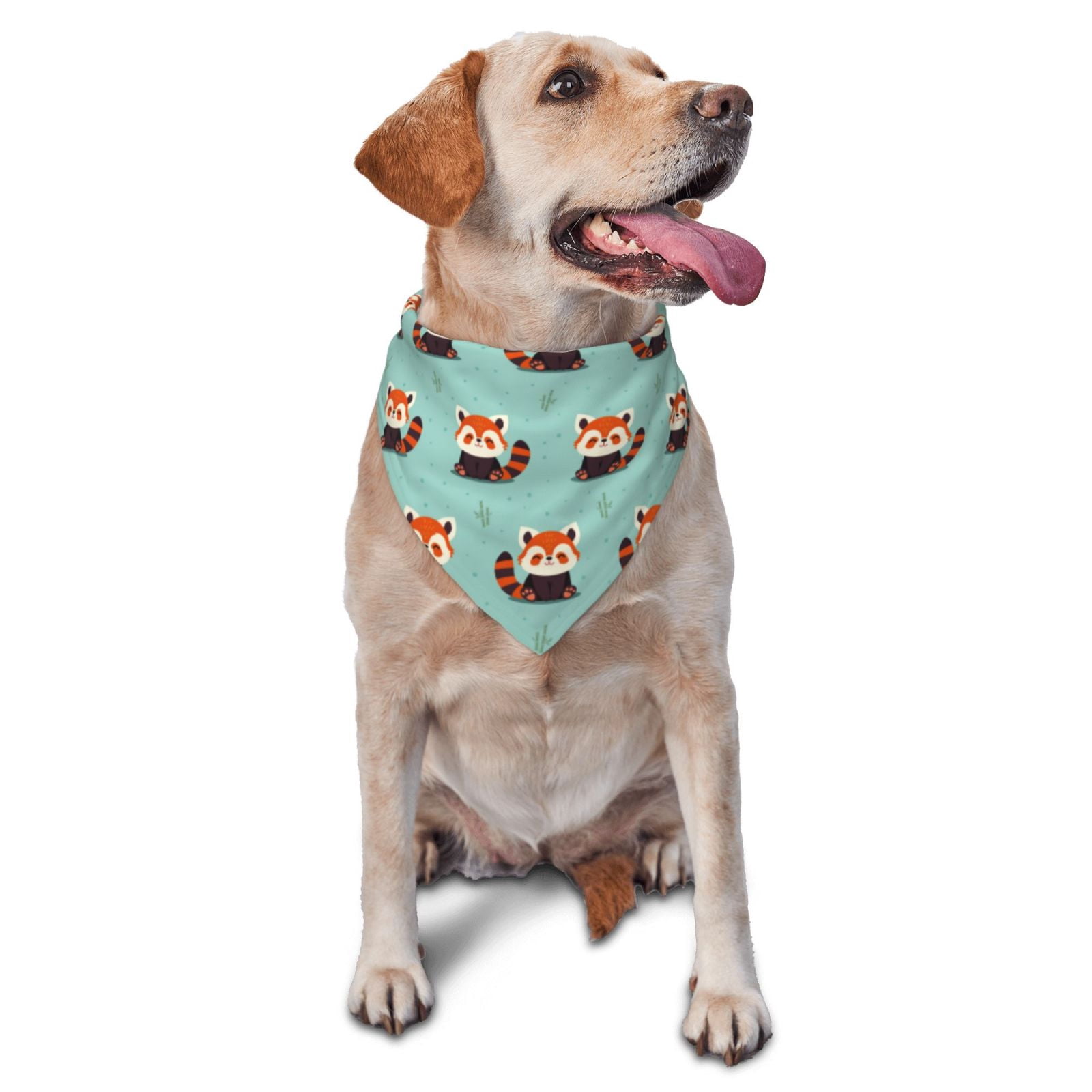 Honeii Fox print Pet Bandana，a stylish triangle accessory perfect for ...