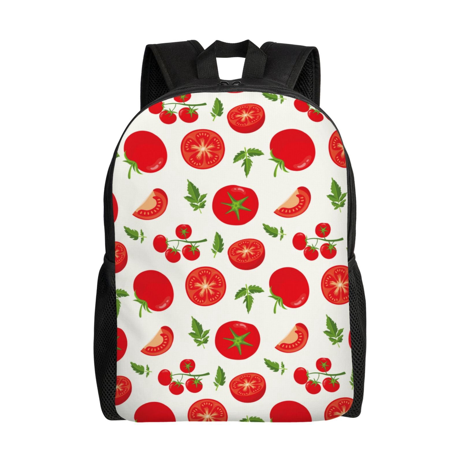 Honeii Fresh Red Tomato Print Laptop Backpack for Work, College, Travel ...