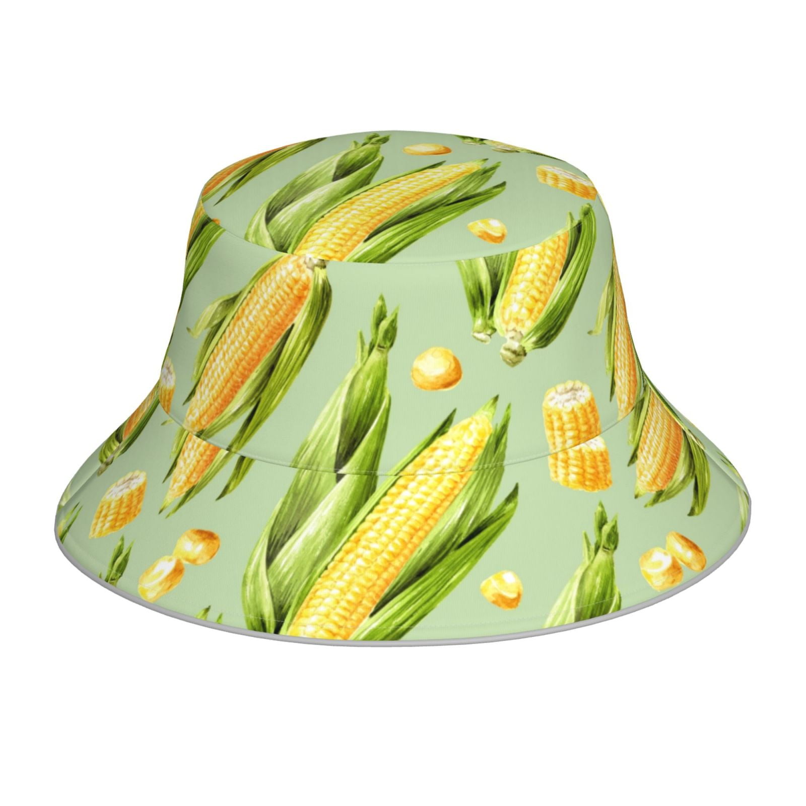 Honeii Fresh Sweet Corn for Unisex Bucket Hat Waterproof Rain Hat ...