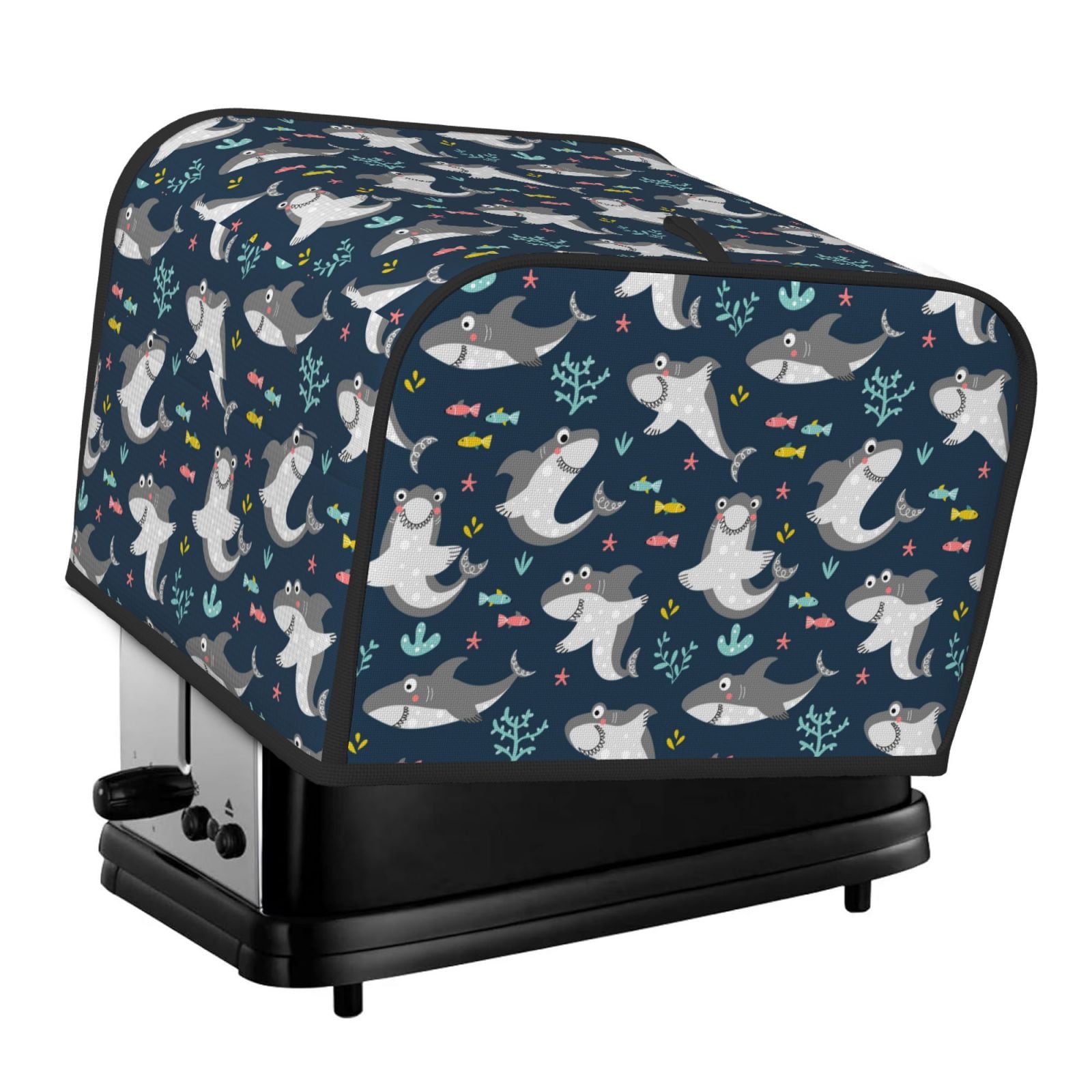 Honeii Friendly Sharks Print 4 slice Toaster Cover, Two Slice Toaster ...