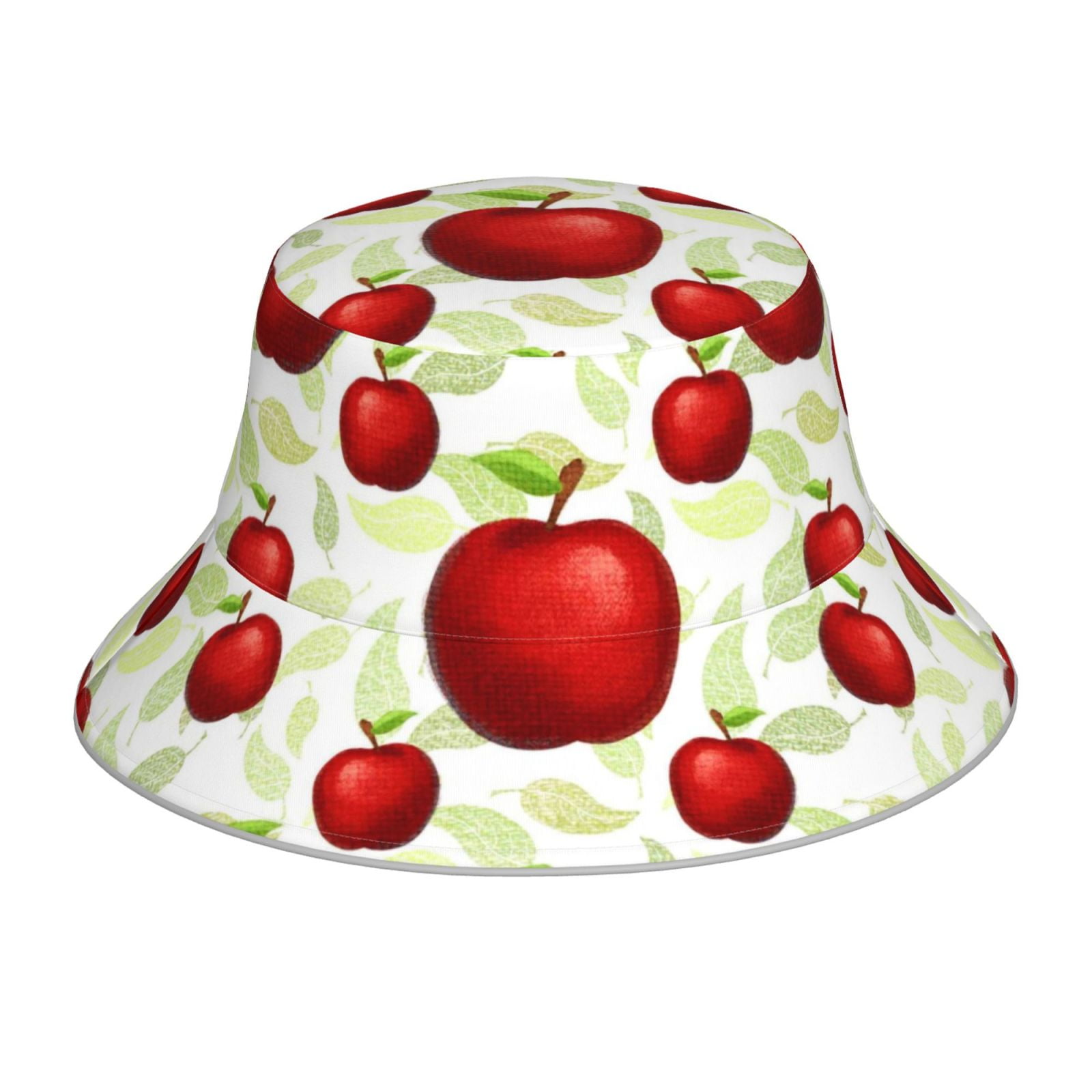 Honeii Fruit Apples for Unisex Bucket Hat Waterproof Rain Hat ...
