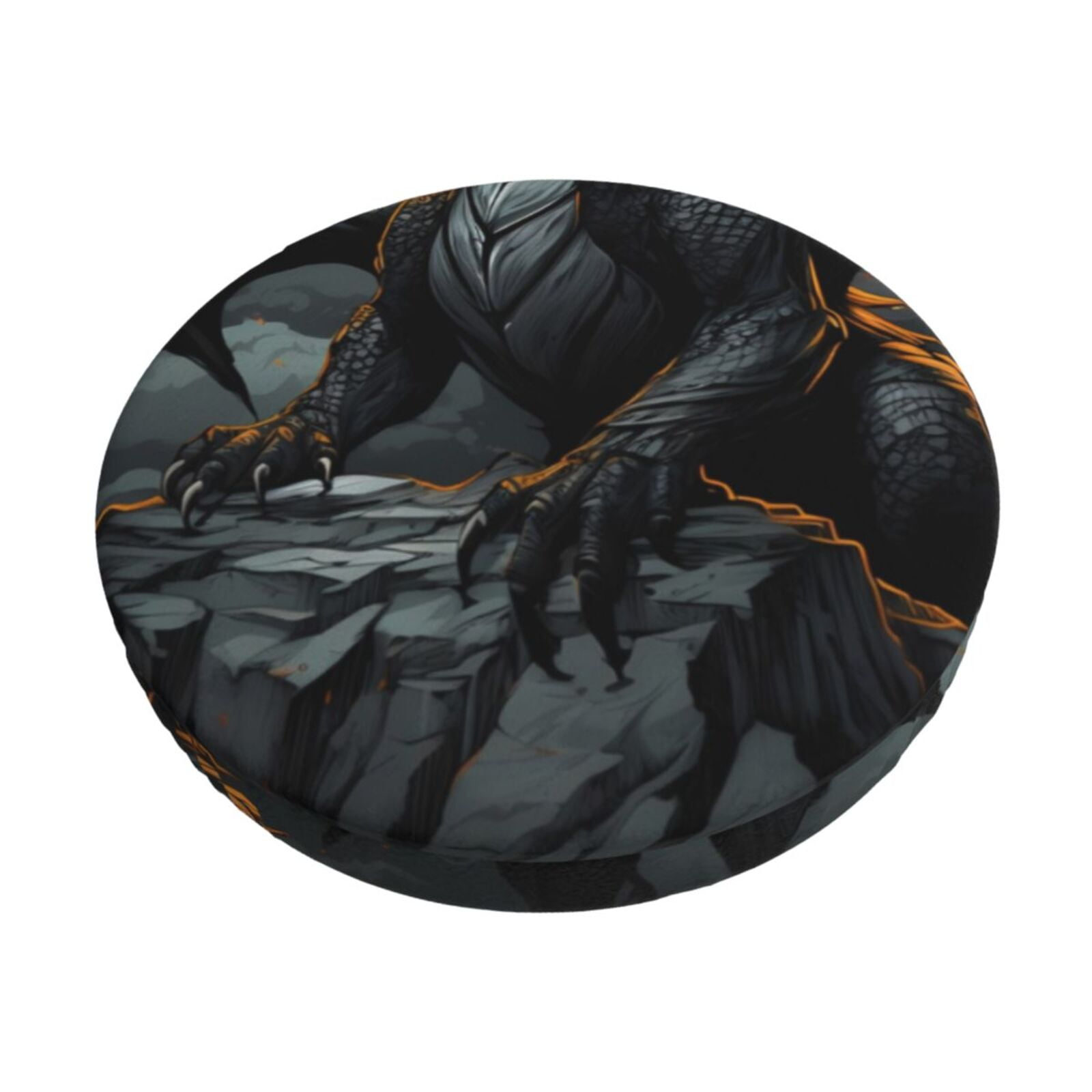 Honeii Full Moon Black Dragon Bar Stool Covers – Perfect Fit for 12" to ...