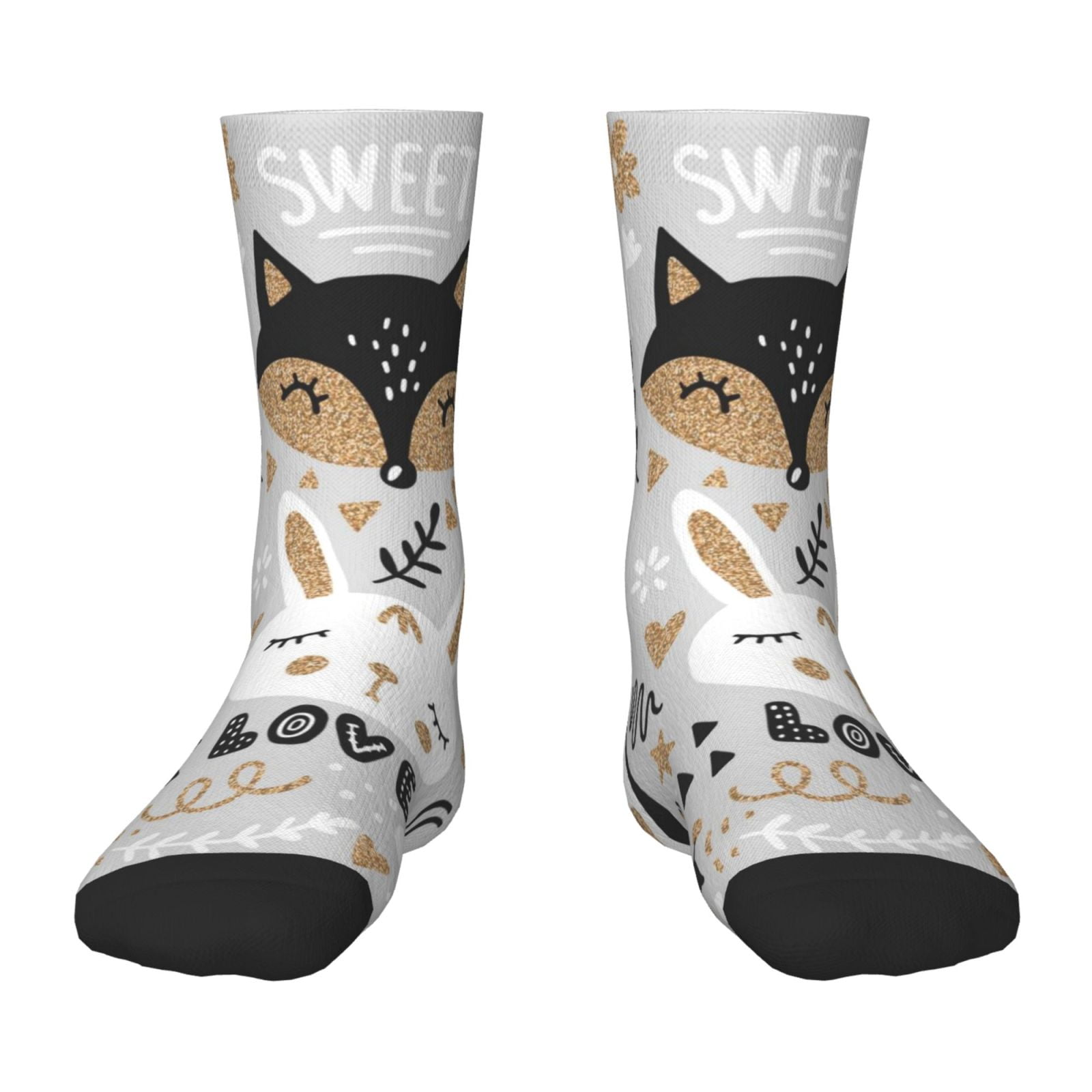 Honeii Funny Animals Series Print Children's Colorful Socks,Unisex Kids ...