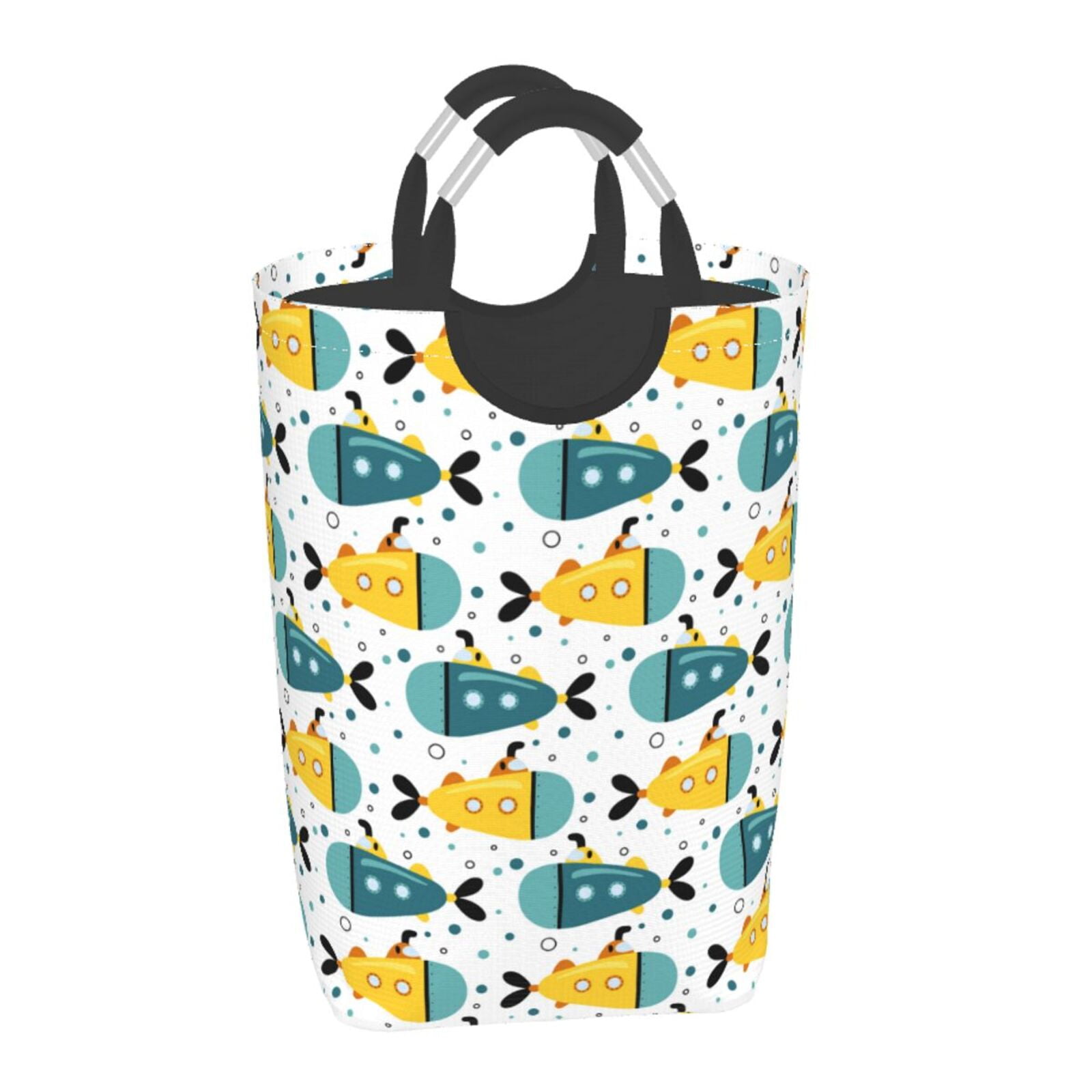 Honeii Funny Boats Print Laundry Hamper Collapsible Laundry Baskets ...