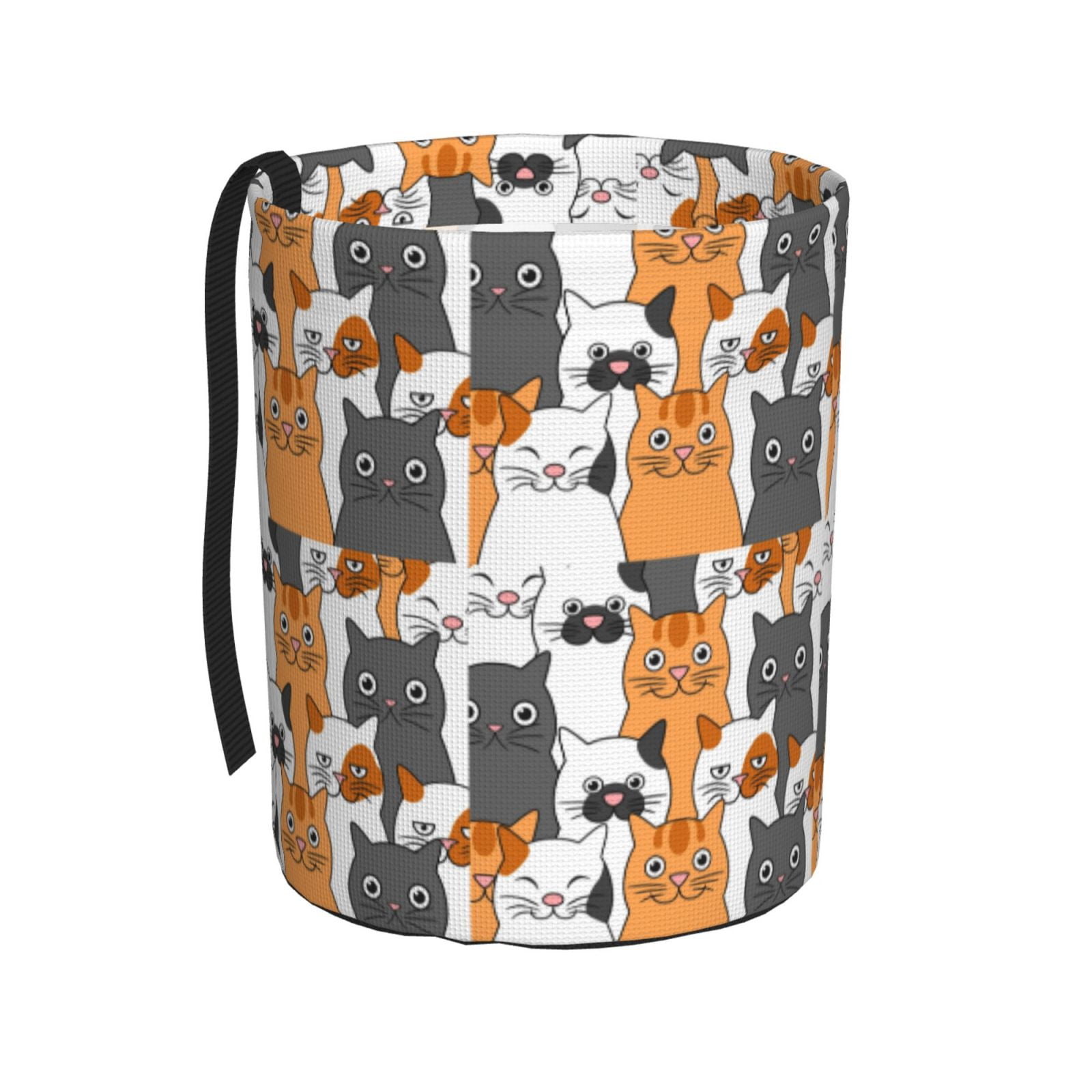 Honeii Funny Cats Print Waterproof Car Trash Can,Waterproof Portable ...