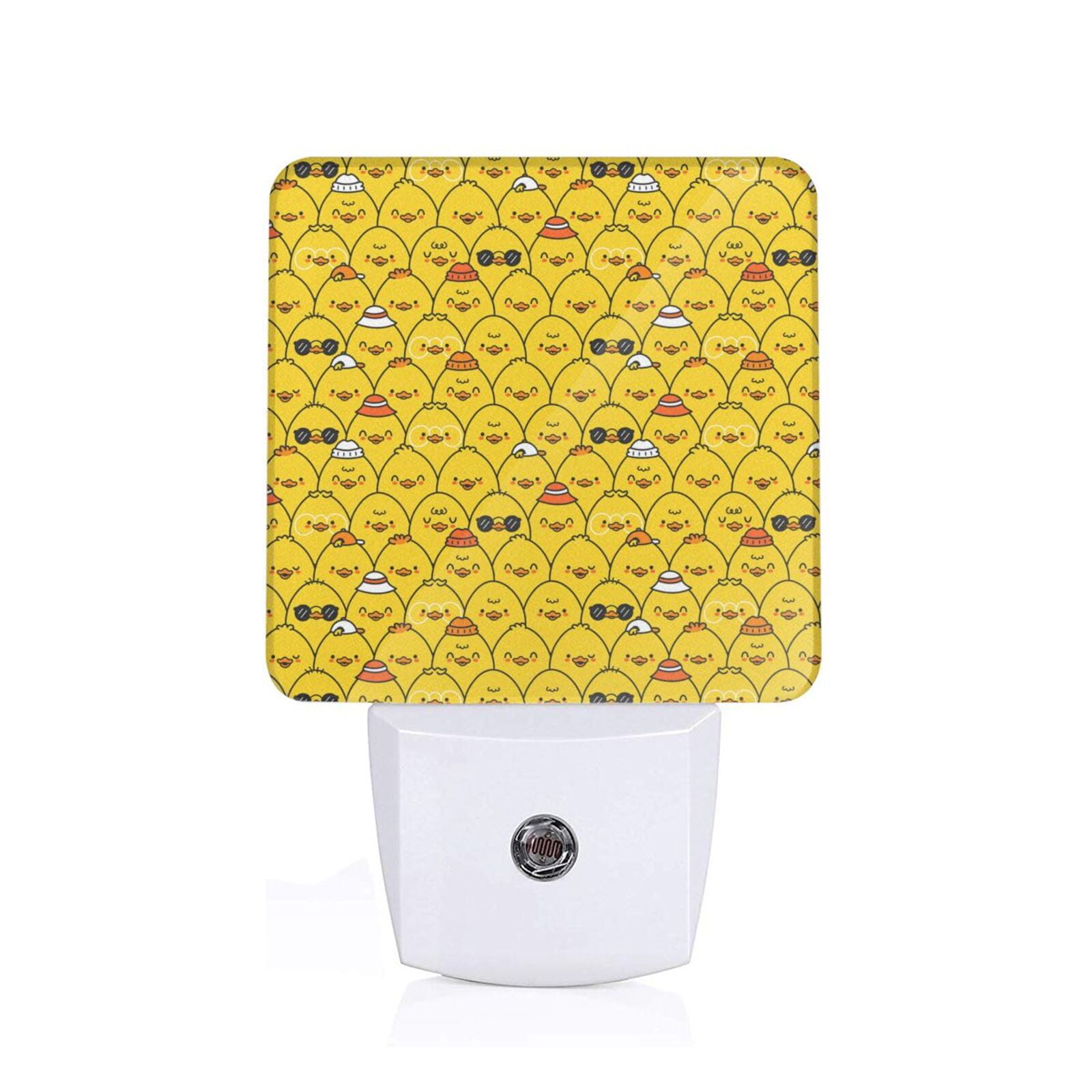 Honeii Funny Ducks Print LED Night Light with Light Sensor, Night Lights Plug Into Wall,Ideal ...