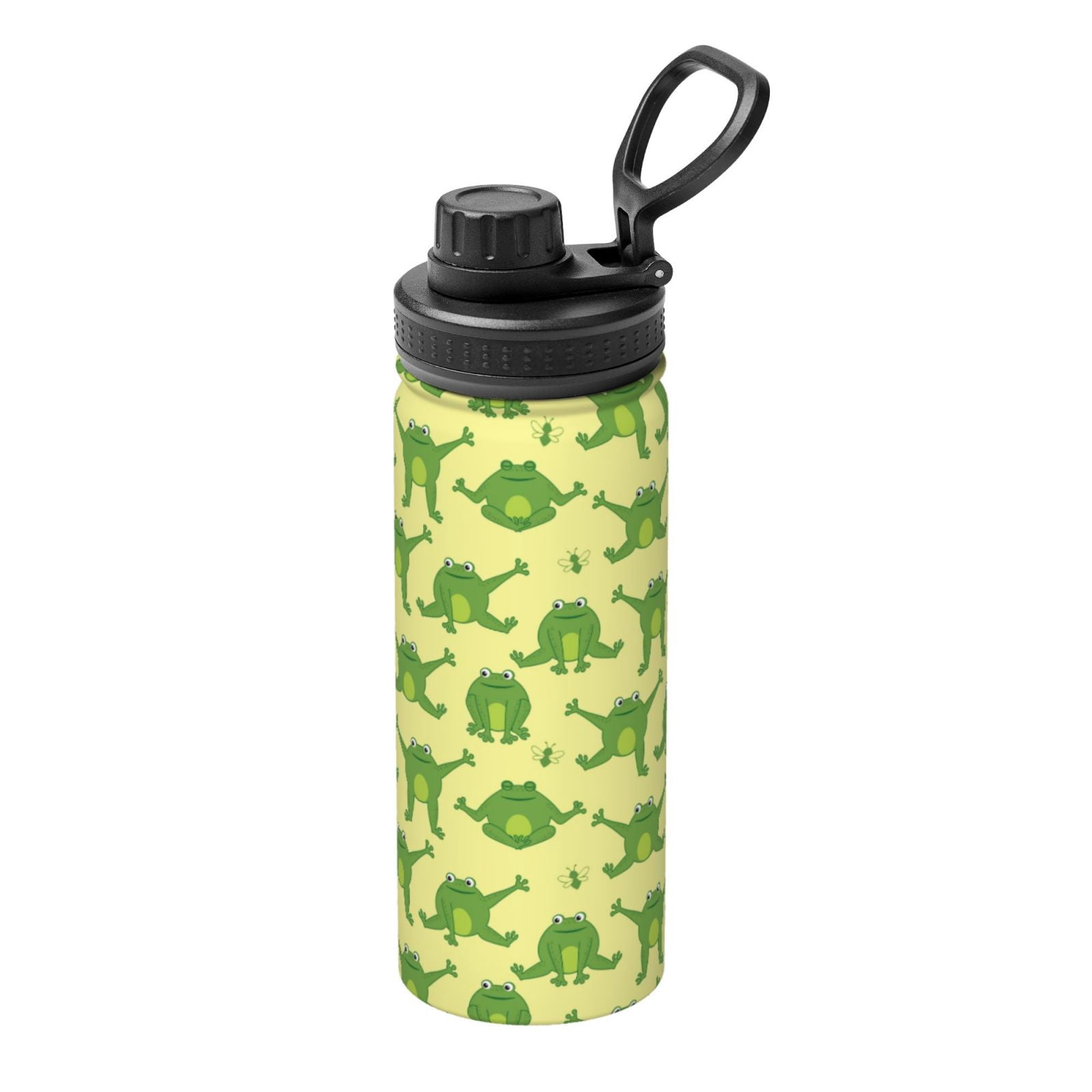 Honeii Funny Frogs Print 18OZ Sports Insulated Kettle,Double-Walled ...